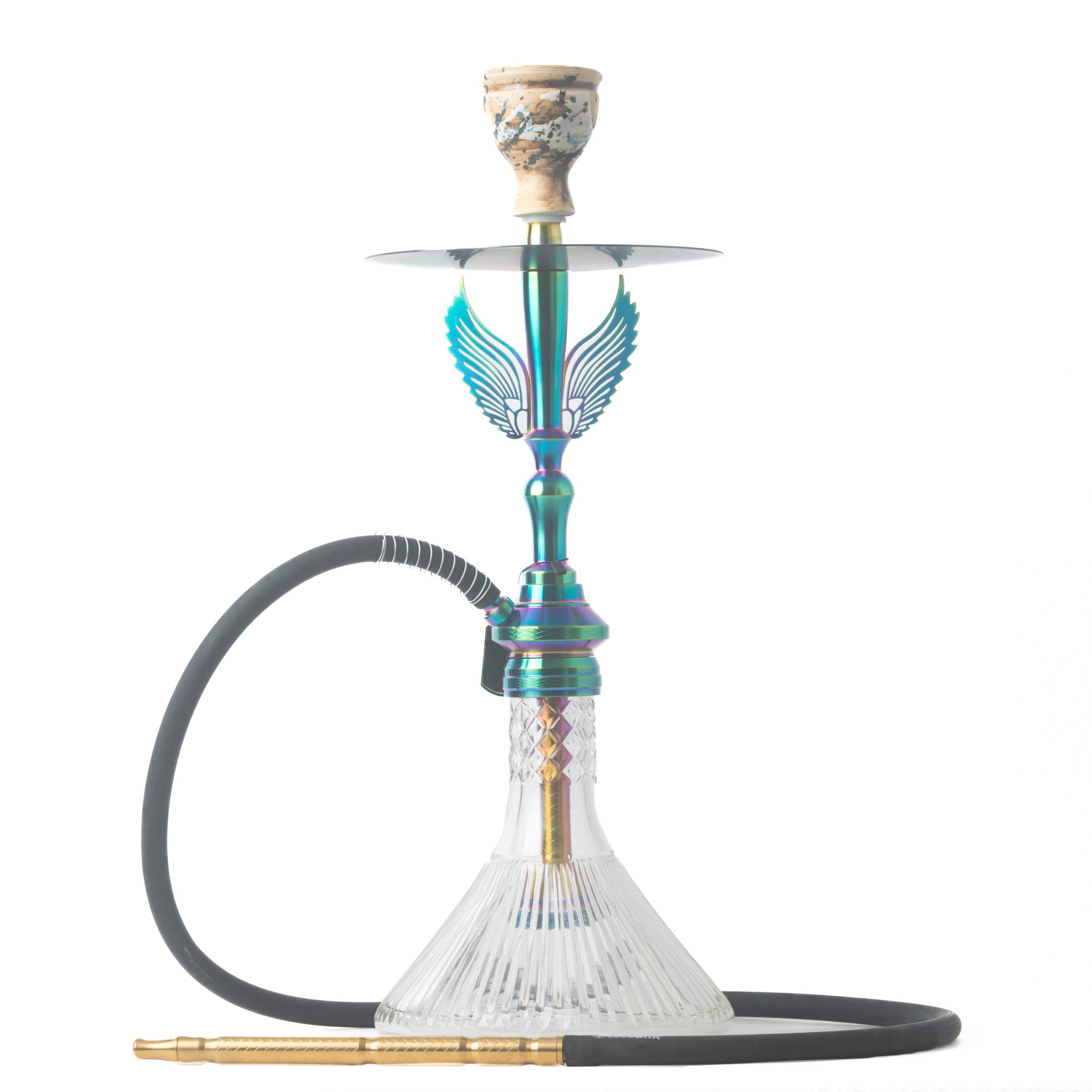 Buy COCOYAYA Phantom Hookah - Rainbow Stem/Golden Base – shopdop.in