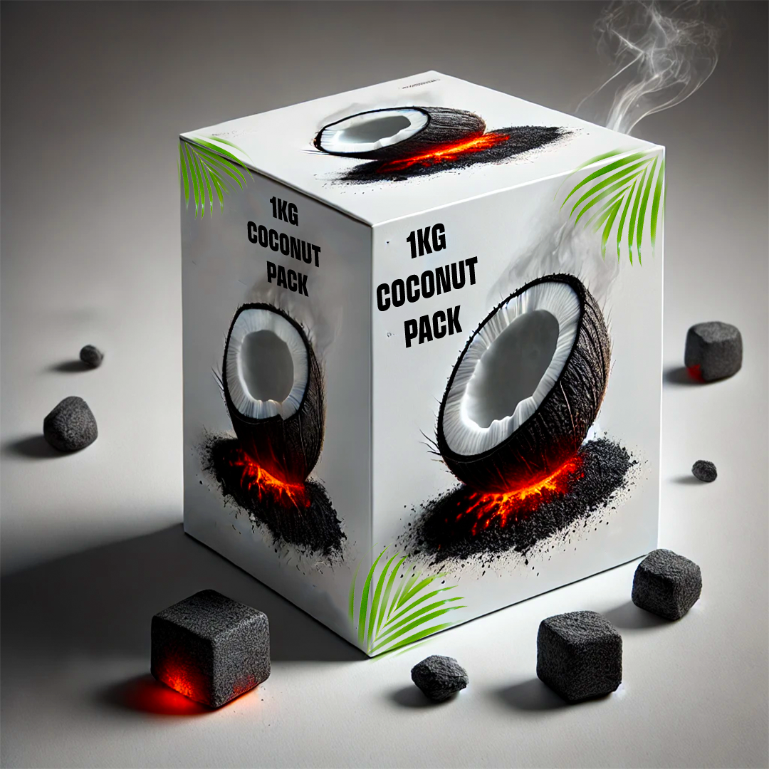 1kg Coconut Coal Packs – shopdop.in