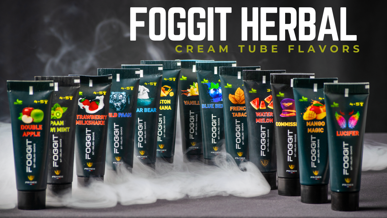 Foggit Herbal Hookah Cream Tube Flavors – shopdop.in