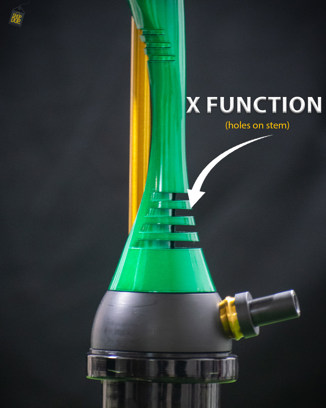 Buy Alpha MS Hookah - Green | Best Selling Shisha – shopdop.in
