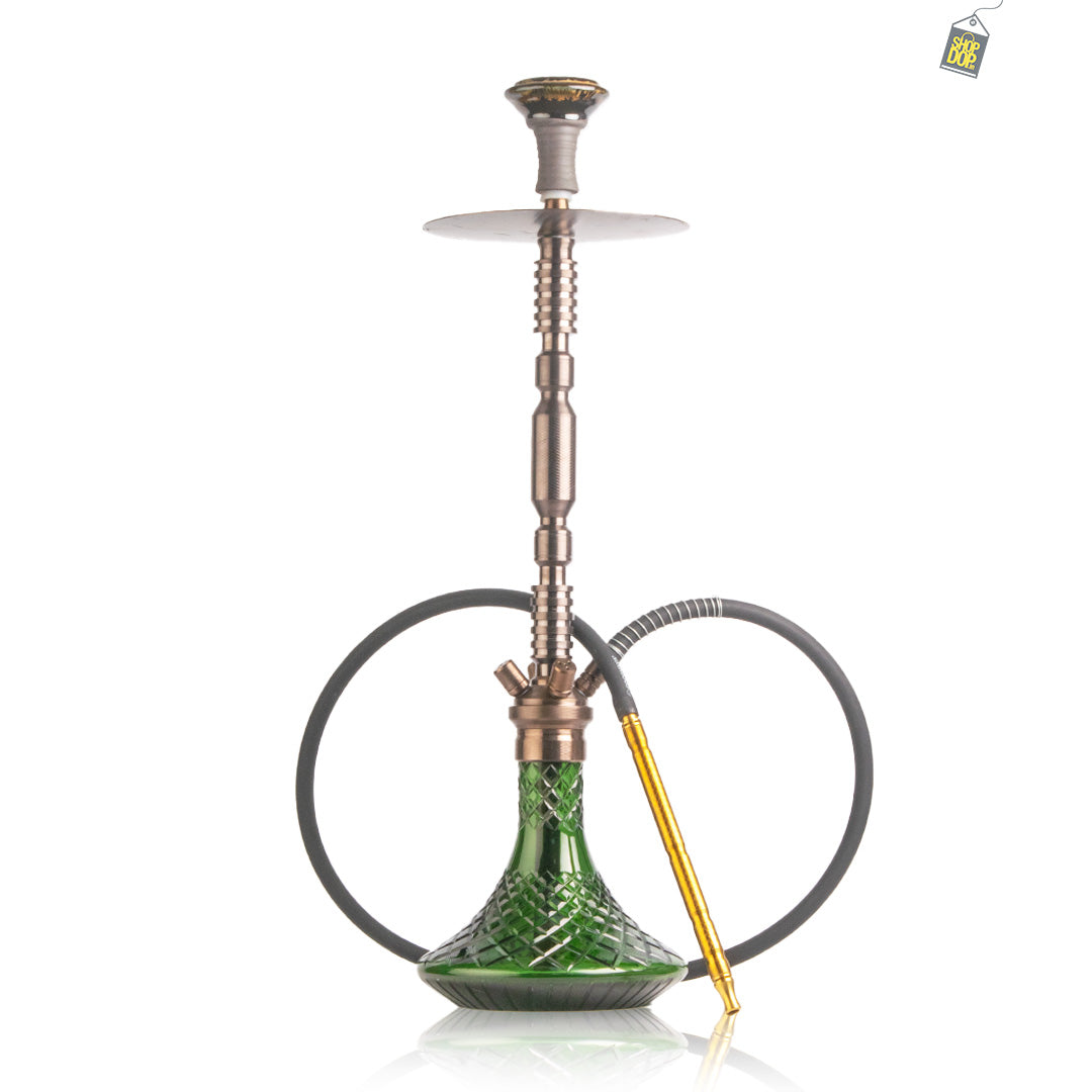 Buy COCOYAYA King Series Hookah - Bronze Stem (Green Base) – shopdop.in
