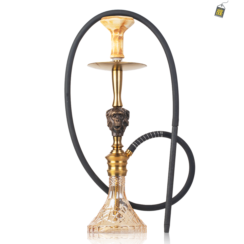 Buy COCOYAYA Mojo Bohemian Hookah - Gold Stem / Transparent Base ...