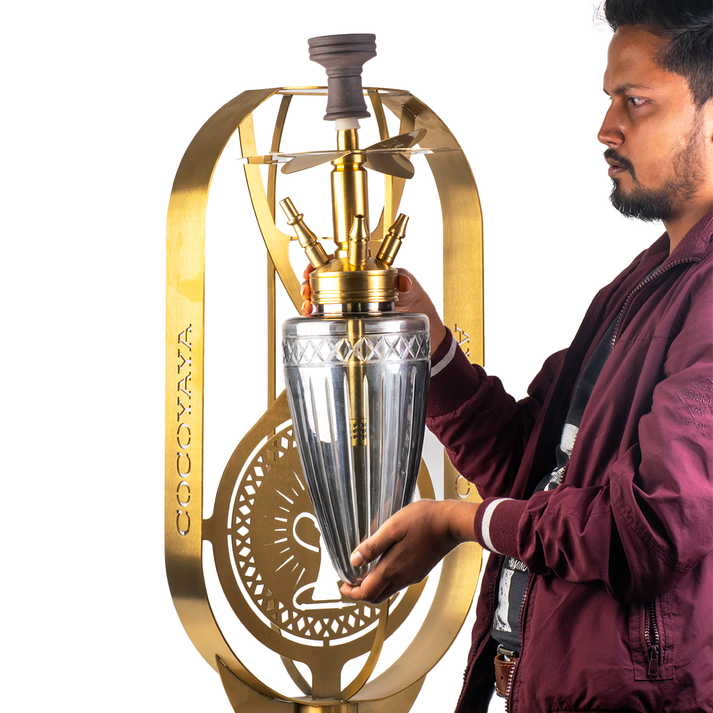Buy COCOYAYA Opala Hookah - Golden – shopdop.in