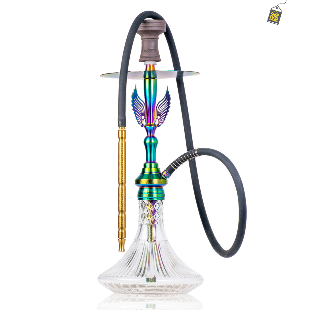 Buy COCOYAYA Phantom Hookah - Rainbow Stem/Golden Base – shopdop.in