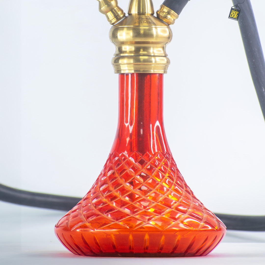 Buy COCOYAYA Simba Hookah - Gold Stem / Red Base – shopdop.in