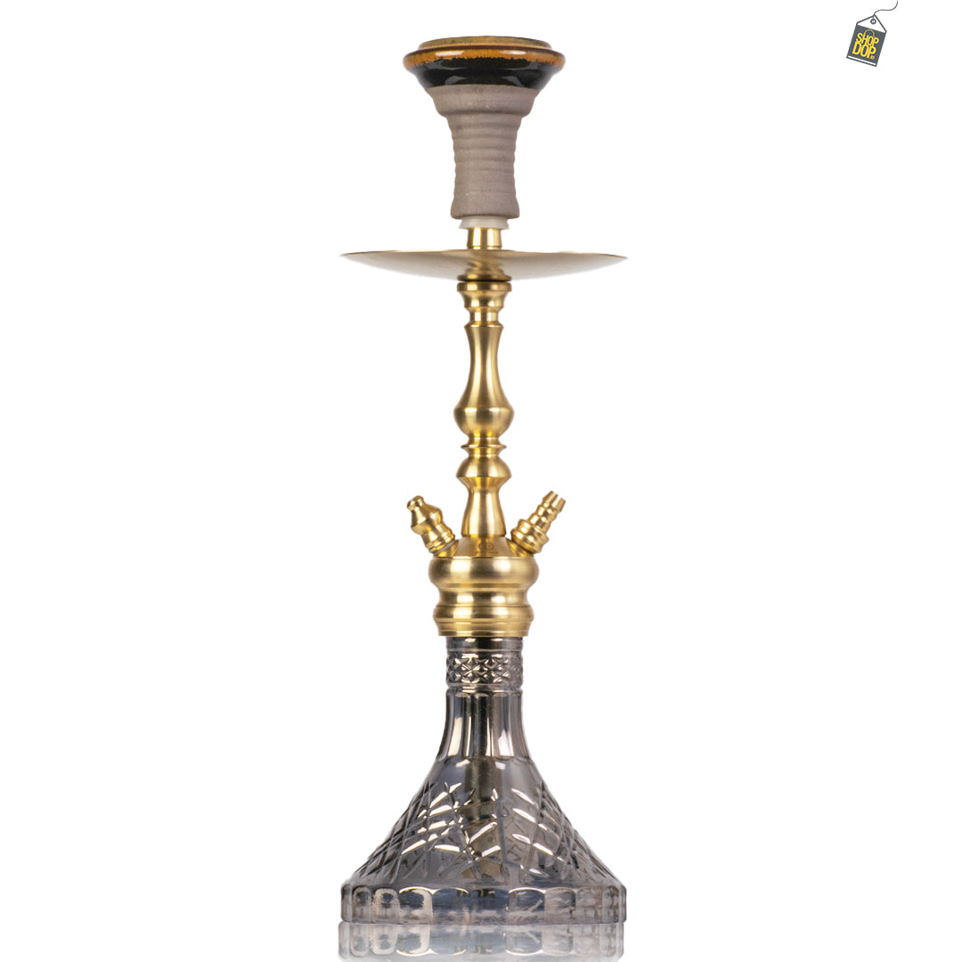 Buy COCOYAYA Simba Hookah - Gold Stem / Dark Grey Base – shopdop.in