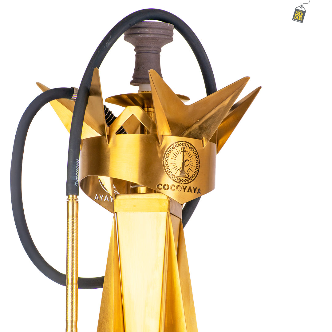 Buy COCOYAYA Stella Hookah - Golden – shopdop.in