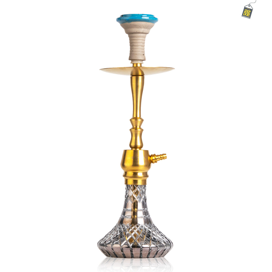 Buy COCOYAYA Tokyo X Hookah - Golden Stem/Cut Glass Base – shopdop.in