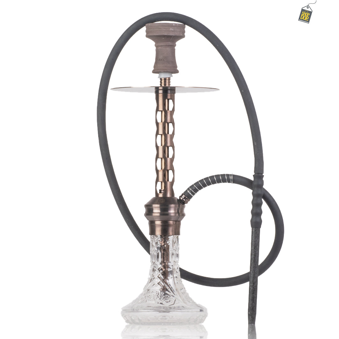 Buy COCOYAYA Valeria Hexa Hookah - Bronze Stem / Transparent Base ...