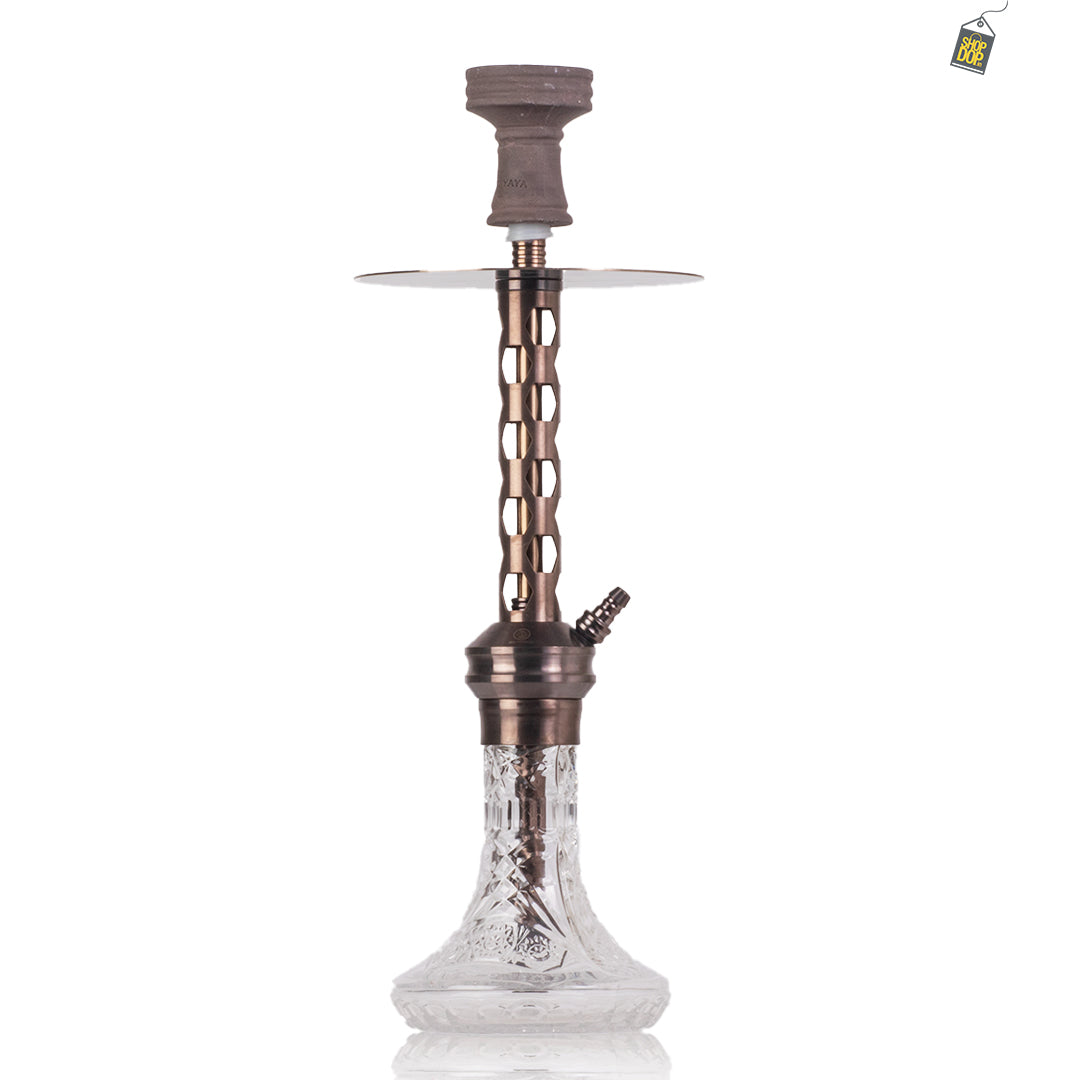 Buy COCOYAYA Valeria Hexa Hookah - Bronze Stem / Transparent Base ...