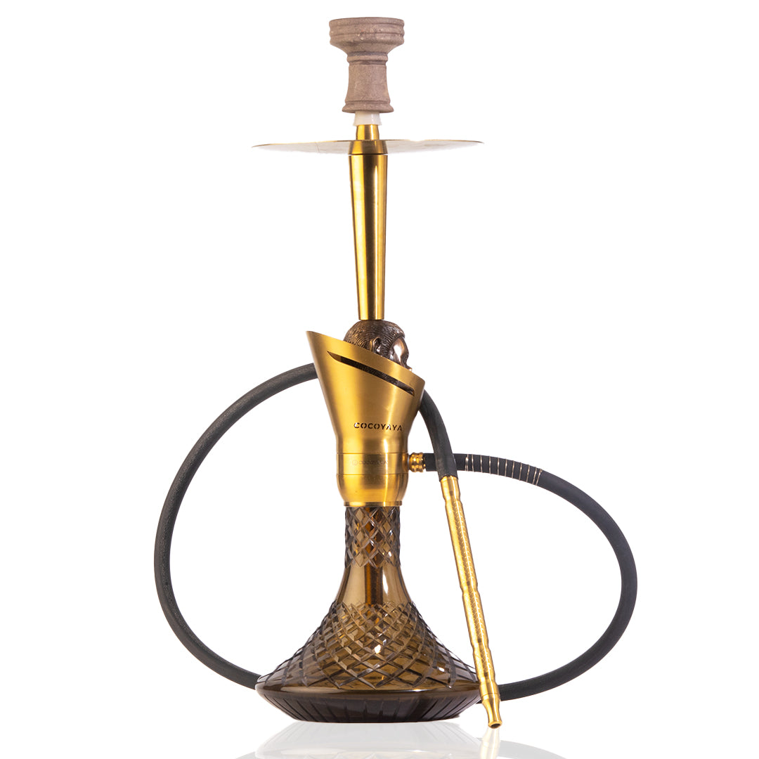 Buy COCOYAYA Baku Hookah - Golden (Grey Base) – shopdop.in