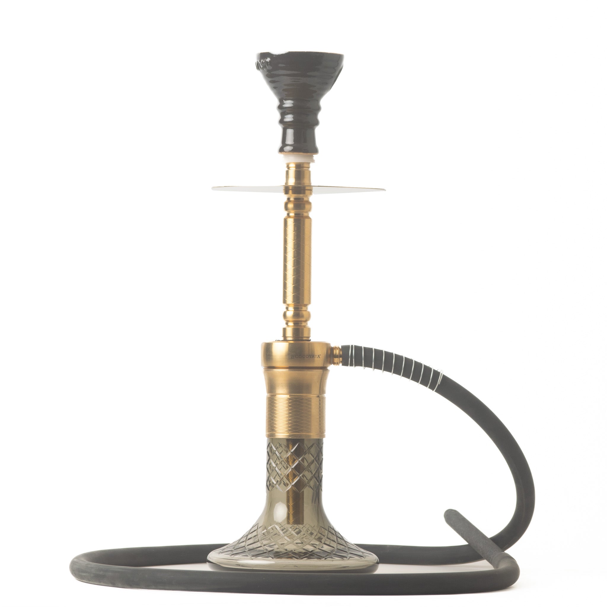 Buy COCOYAYA Lala Hookah - Grey Base/Golden Stem – shopdop.in