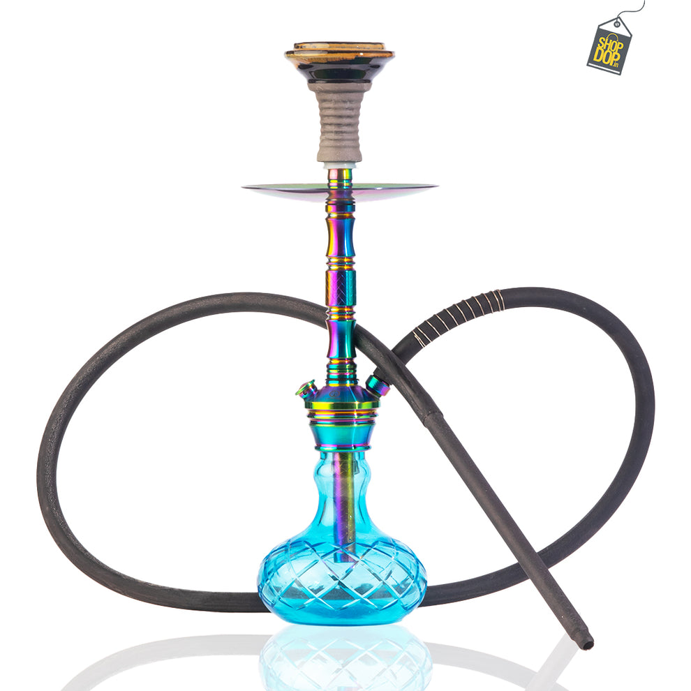 Buy COCOYAYA Milan Hookah - Rainbow (Sky Blue Base) – shopdop.in