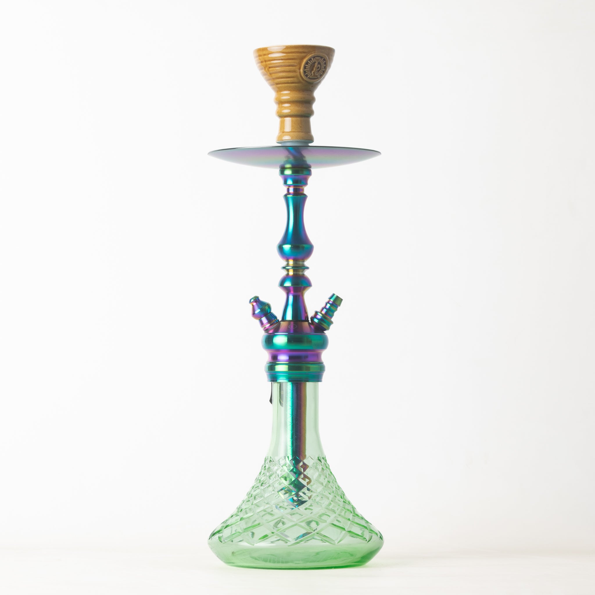 Buy COCOYAYA Simba Hookah - Light Green Base/Rainbow Stem – shopdop.in