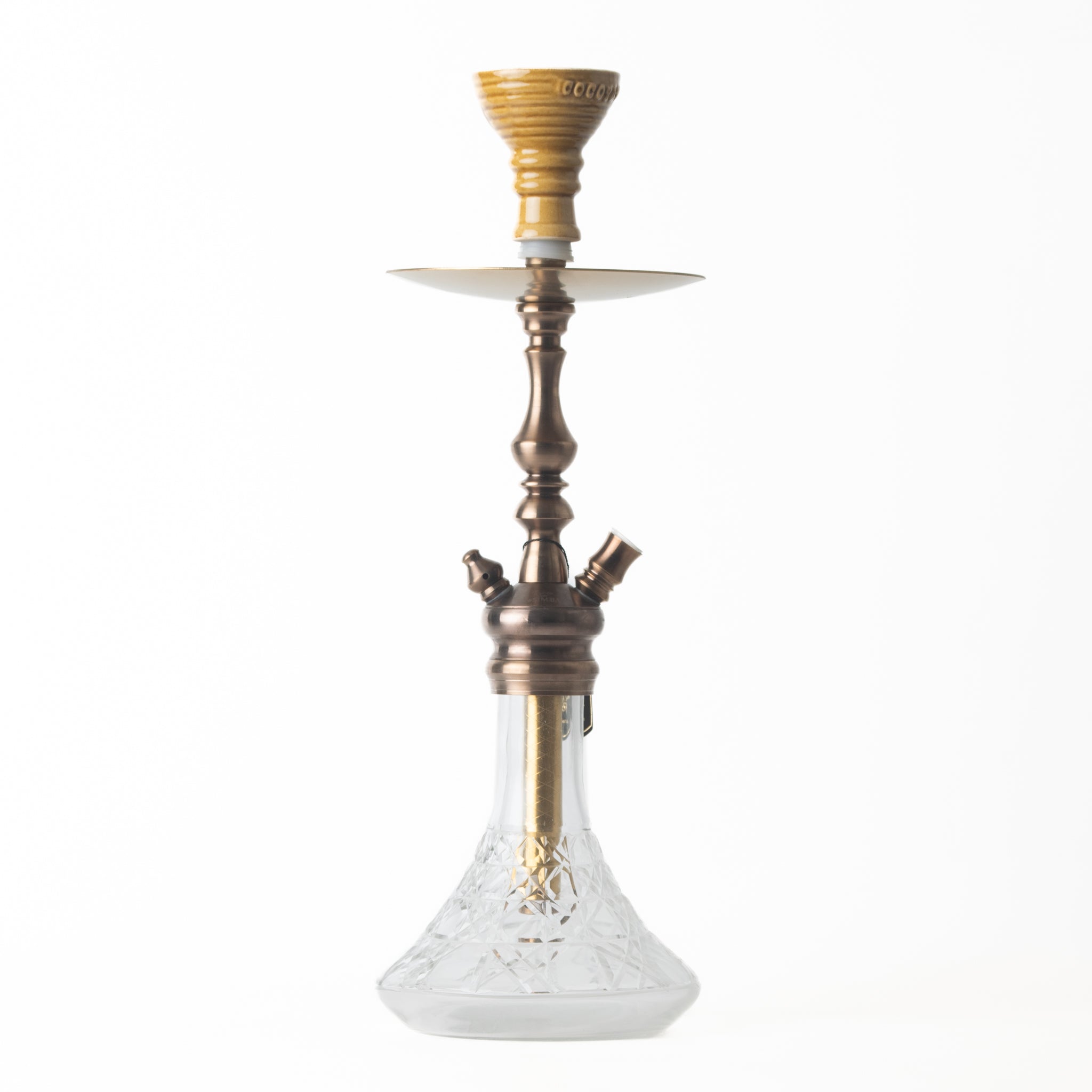 Buy COCOYAYA Simba Hookah - Transparent Base/Bronze Stem – shopdop.in
