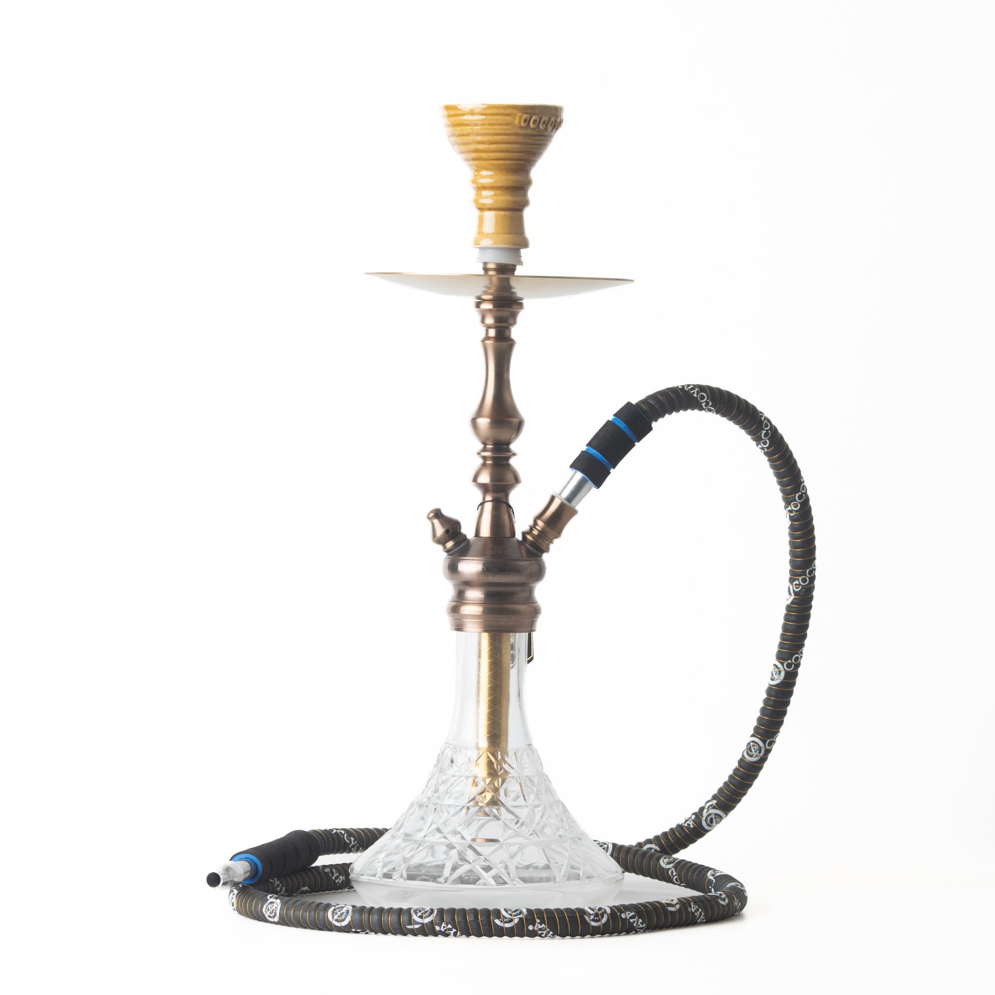 Buy COCOYAYA Simba Hookah - Transparent Base/Bronze Stem – shopdop.in