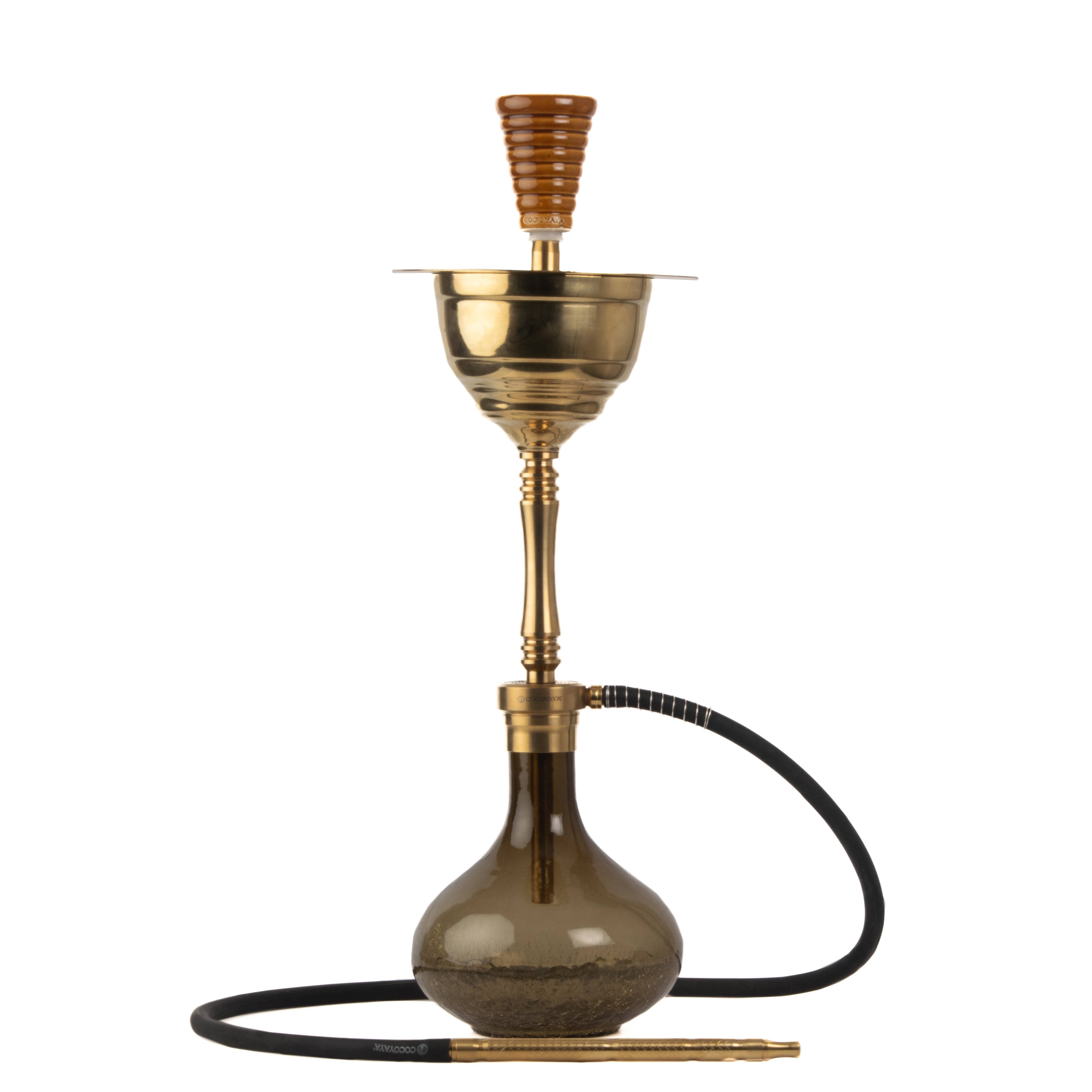 Buy COCOYAYA Yara Hookah - Golden Stem (Amber Base) – shopdop.in
