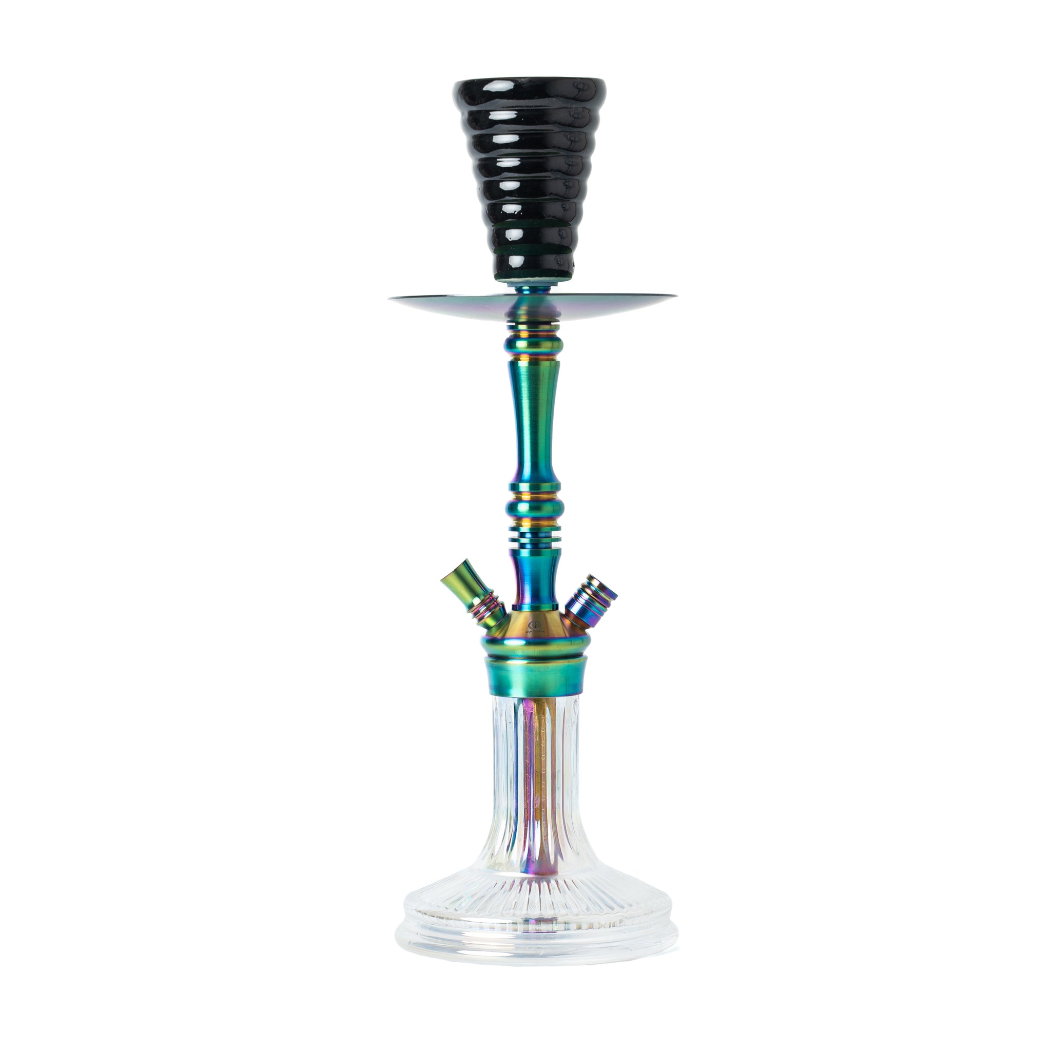 Buy COCOYAYA Barcelona Hookah - Rainbow / Transparent Base – shopdop.in