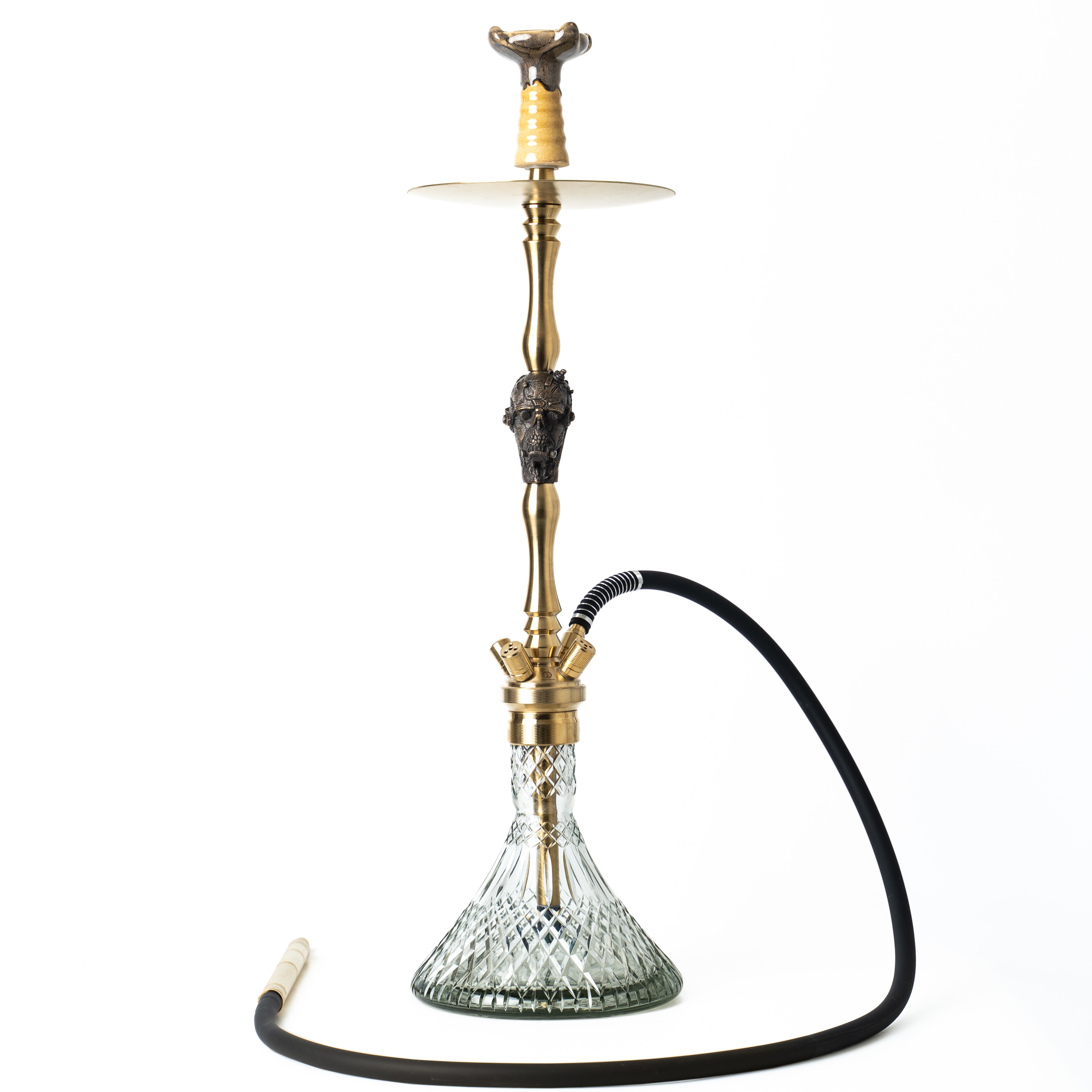 Buy COCOYAYA Jungle Series Franky Hookah - Golden (Transparent Base ...