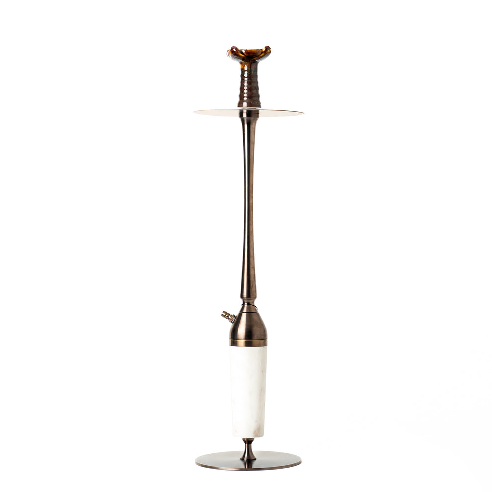 Buy Cocoyaya Slims Sterling Hookah - Bronze Stem/ White Marble Base ...