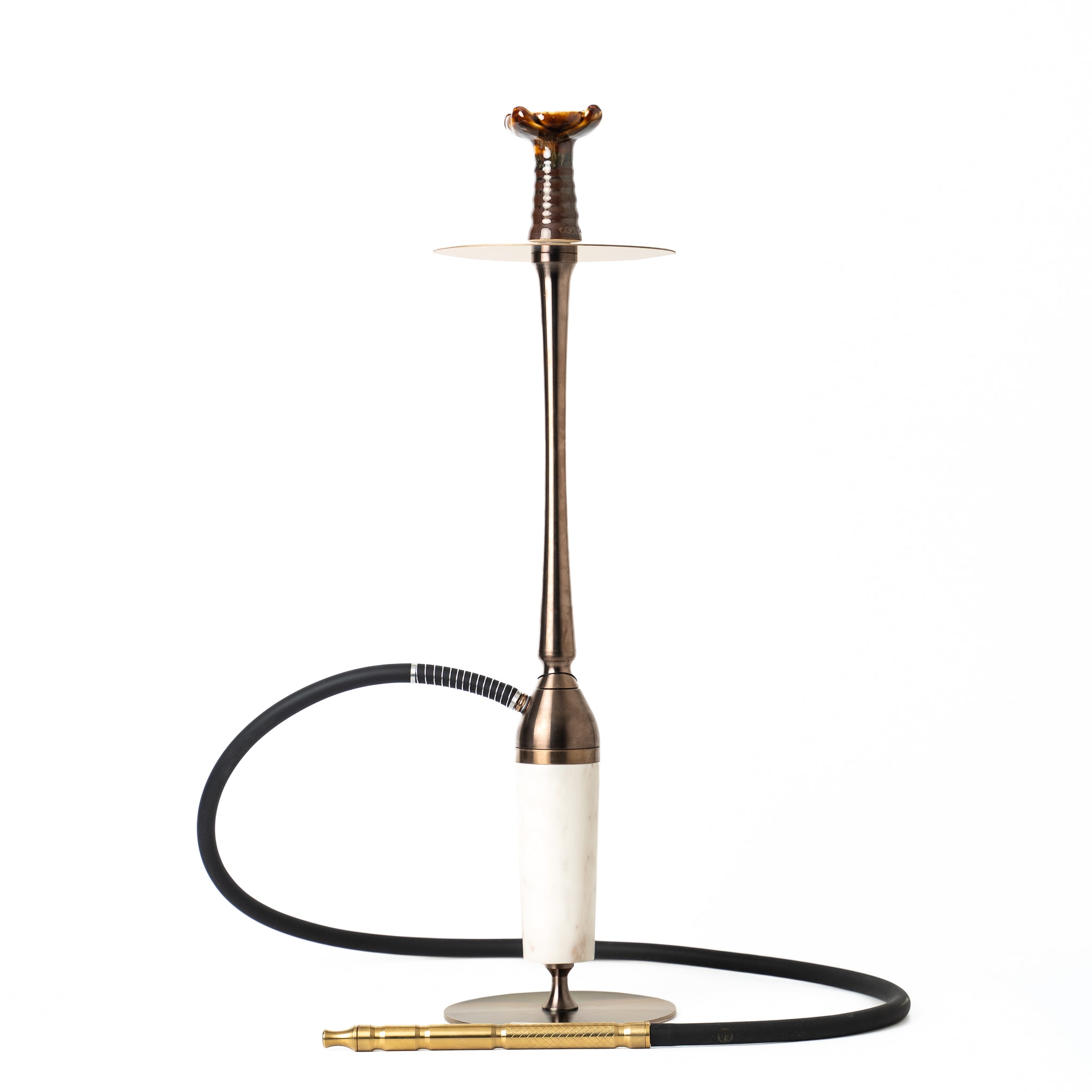 Buy Cocoyaya Slims Sterling Hookah - Bronze Stem/ White Marble Base ...