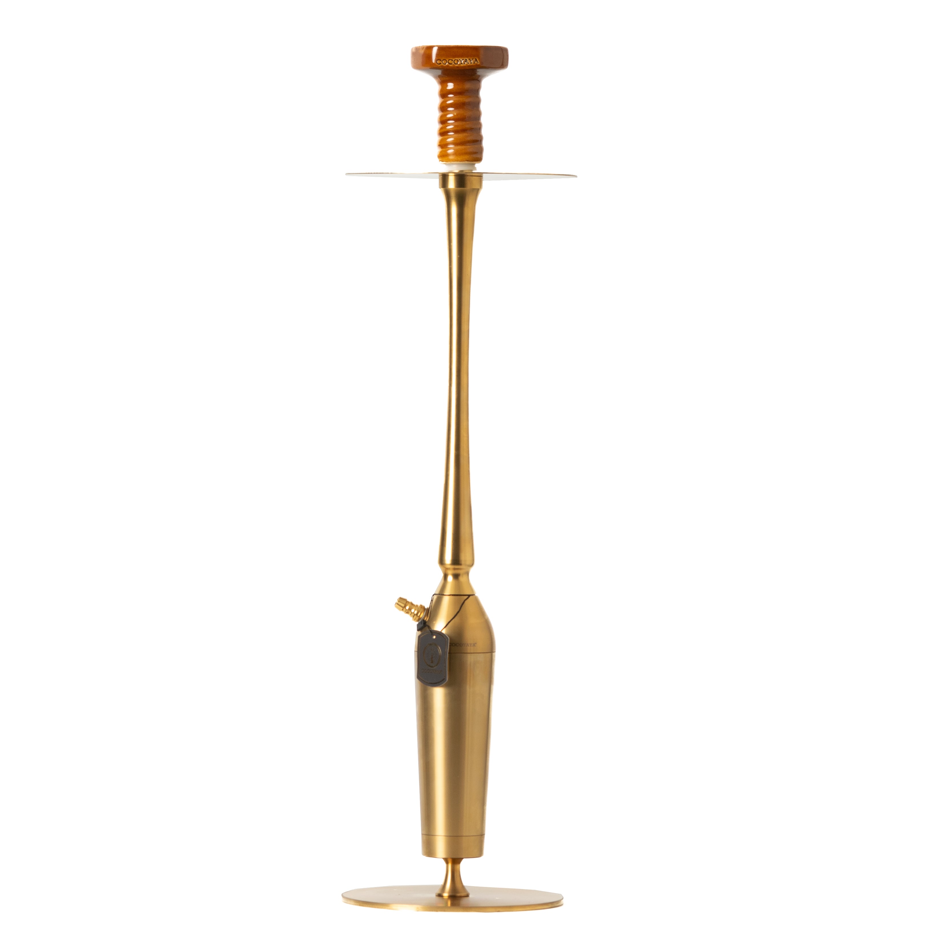 Buy Cocoyaya Slims Sterling Hookah - Golden | Baseball Hukkah – shopdop.in