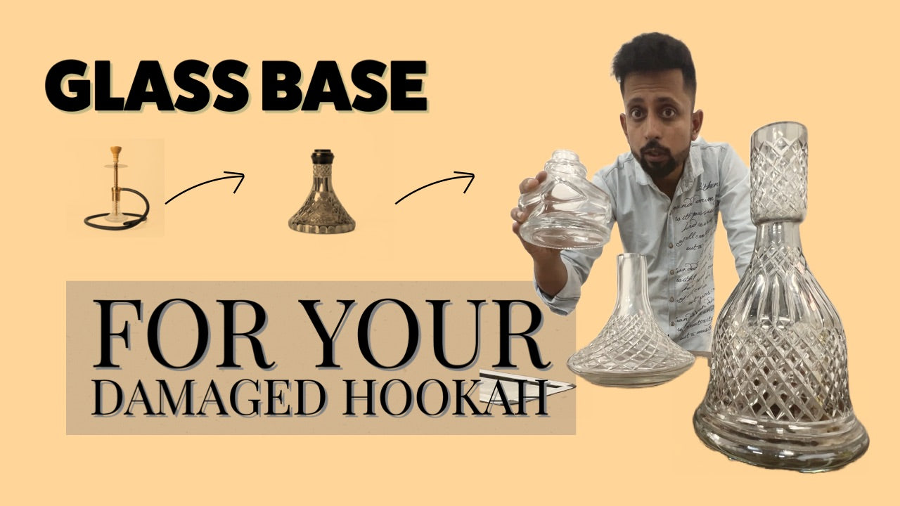 Buy COCOYAYA King Series Hookah - Glass Base Only (Amber) – shopdop.in