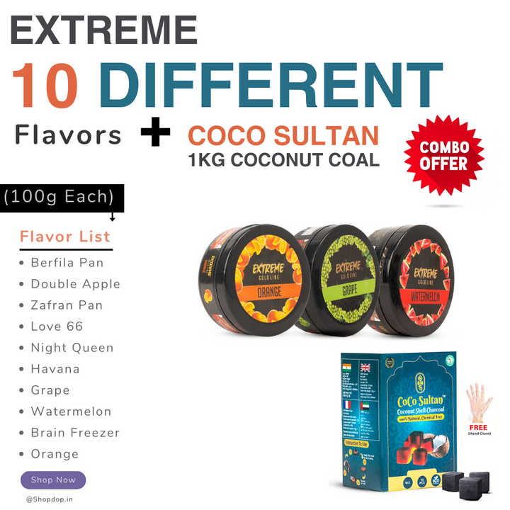 Buy Pack of 5 Herbal Hookah Flavors ₹349/- only, 100% Herbal Flavors ...