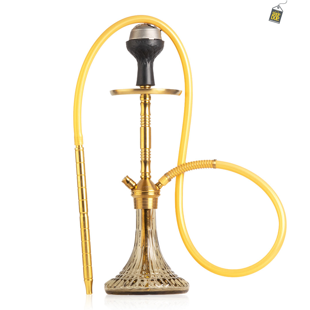 Buy Fighter Hookah L2 - Gold Stem / Grey Base | VG France – shopdop.in