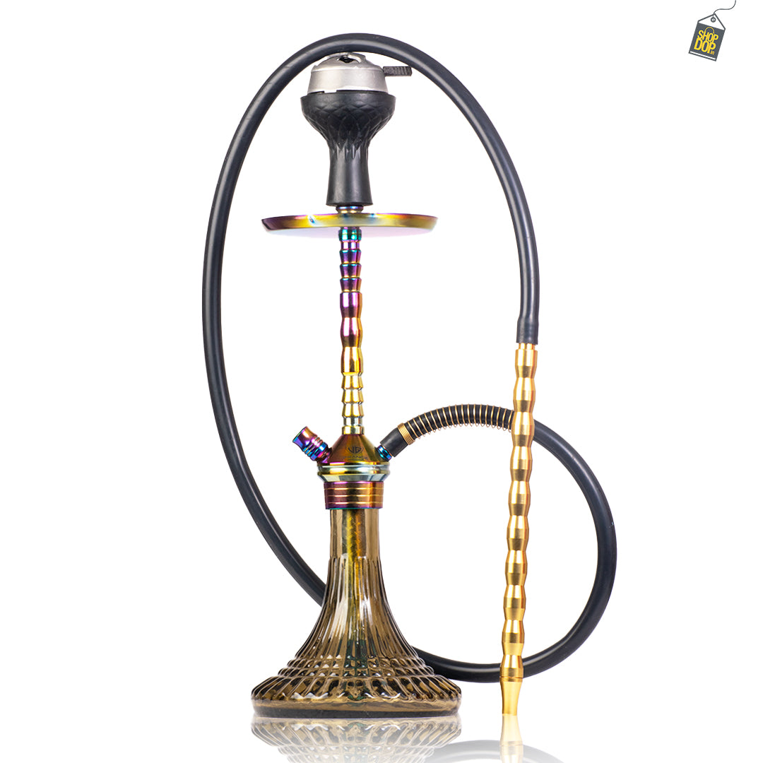 Buy Fighter Ladder Hookah - Rainbow Stem / Grey Lines Base | VG France ...