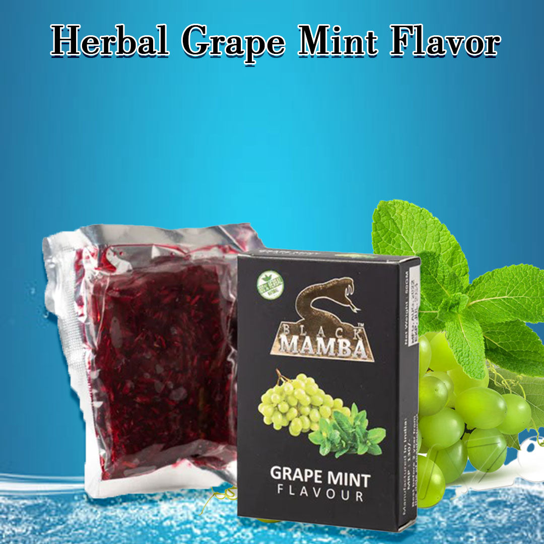 Buy Black Mamba Herbal Grape Mint Hookah Flavor - 50g – shopdop.in