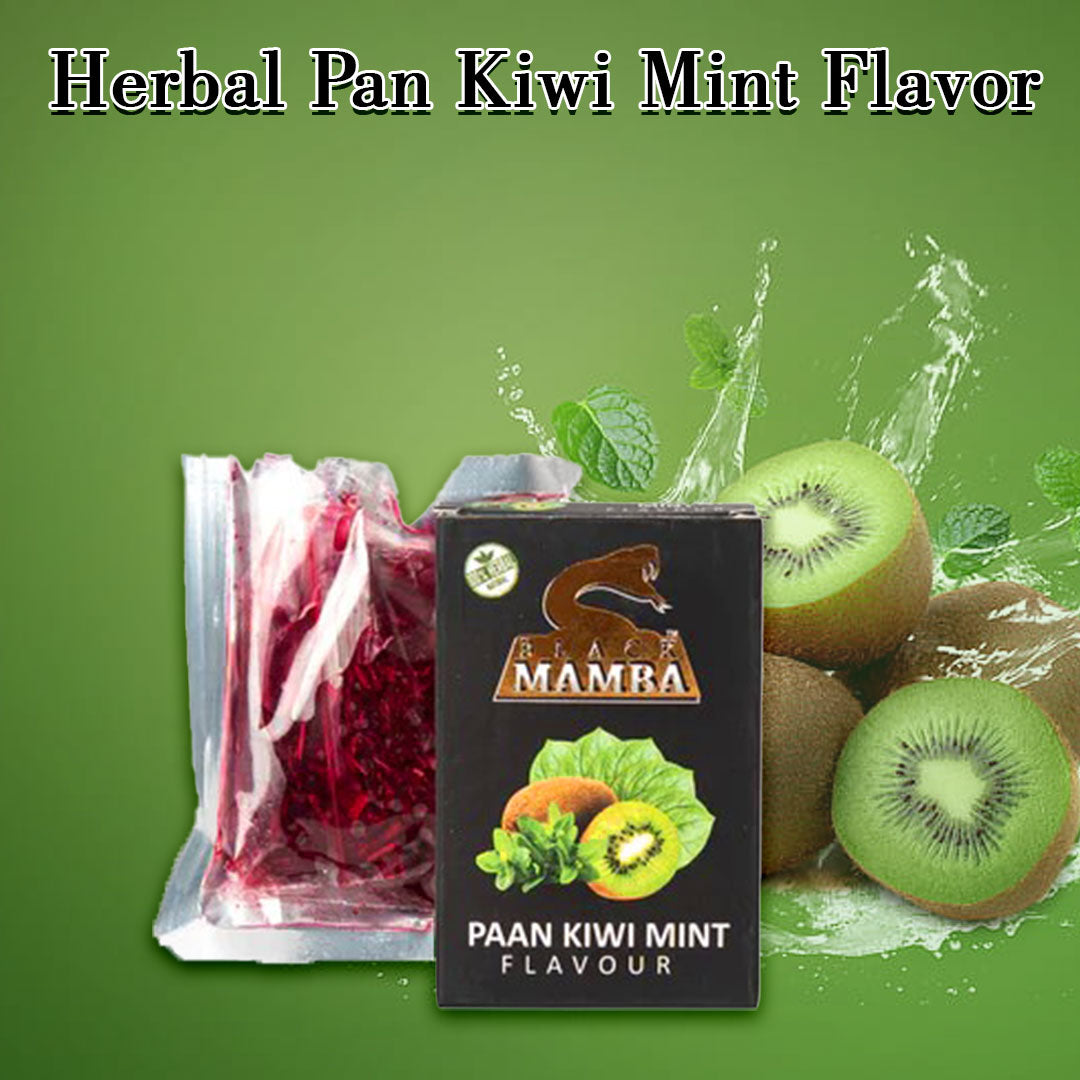 Buy Black Mamba Herbal Pan Kiwi Mint Hookah Flavor - 50g | Original ...