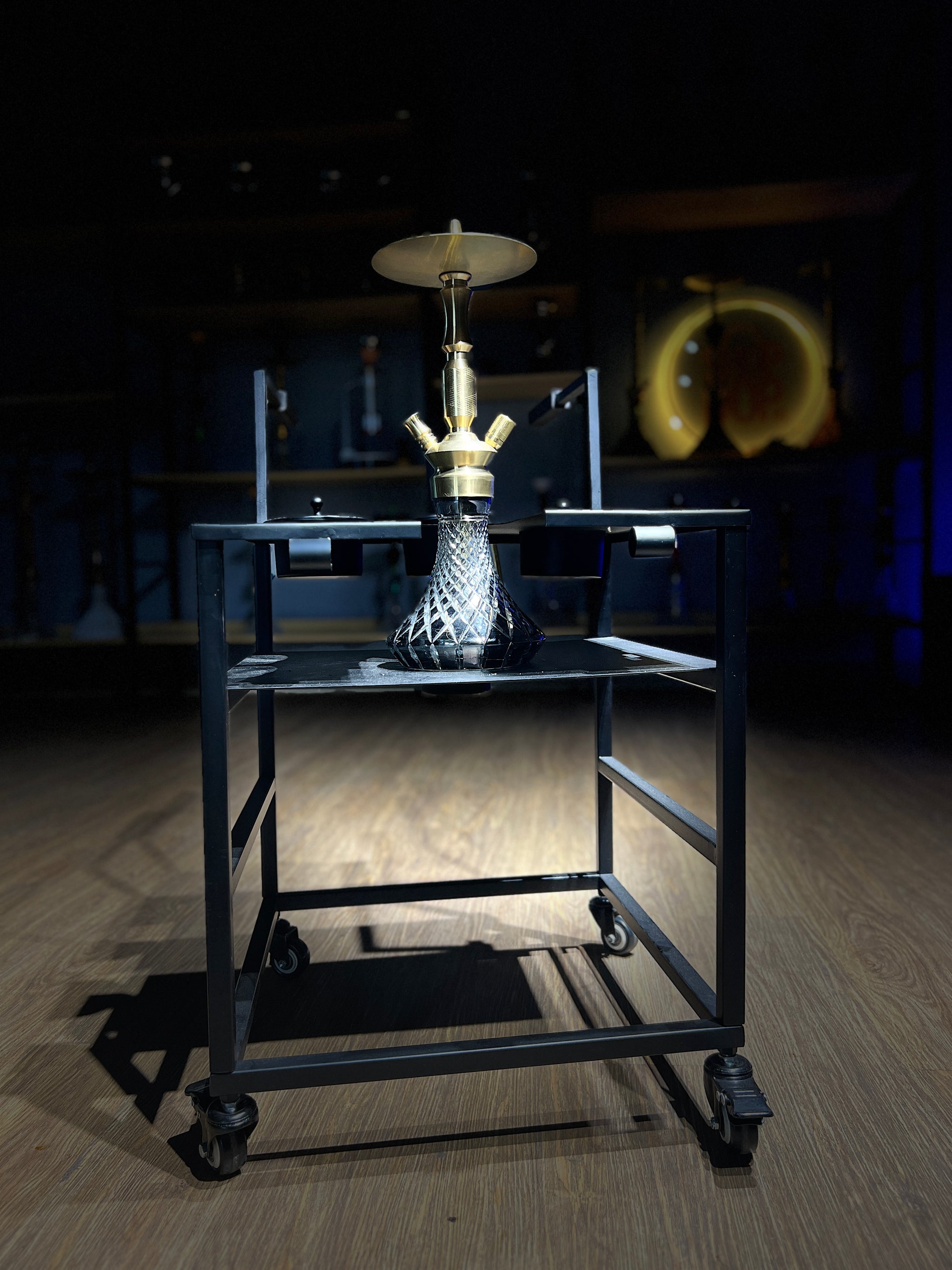 Black Mamba Hookah Table Stand (Trolley) – shopdop.in