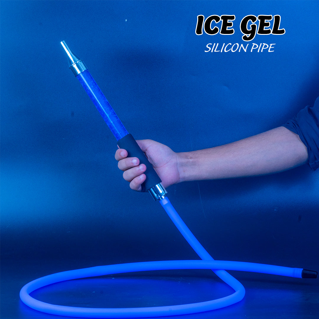 Buy Ice Gel Hookah Silicon Pipe (Freeze Pipe) - Blue – shopdop.in