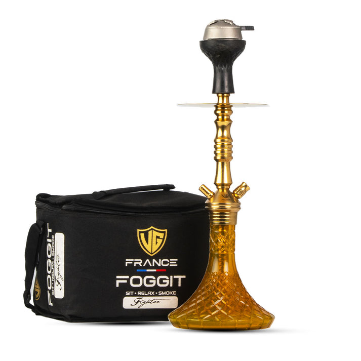 Buy Joe Hookah with Bag (Fighter Series) - Amber Base / Gold Stem ...