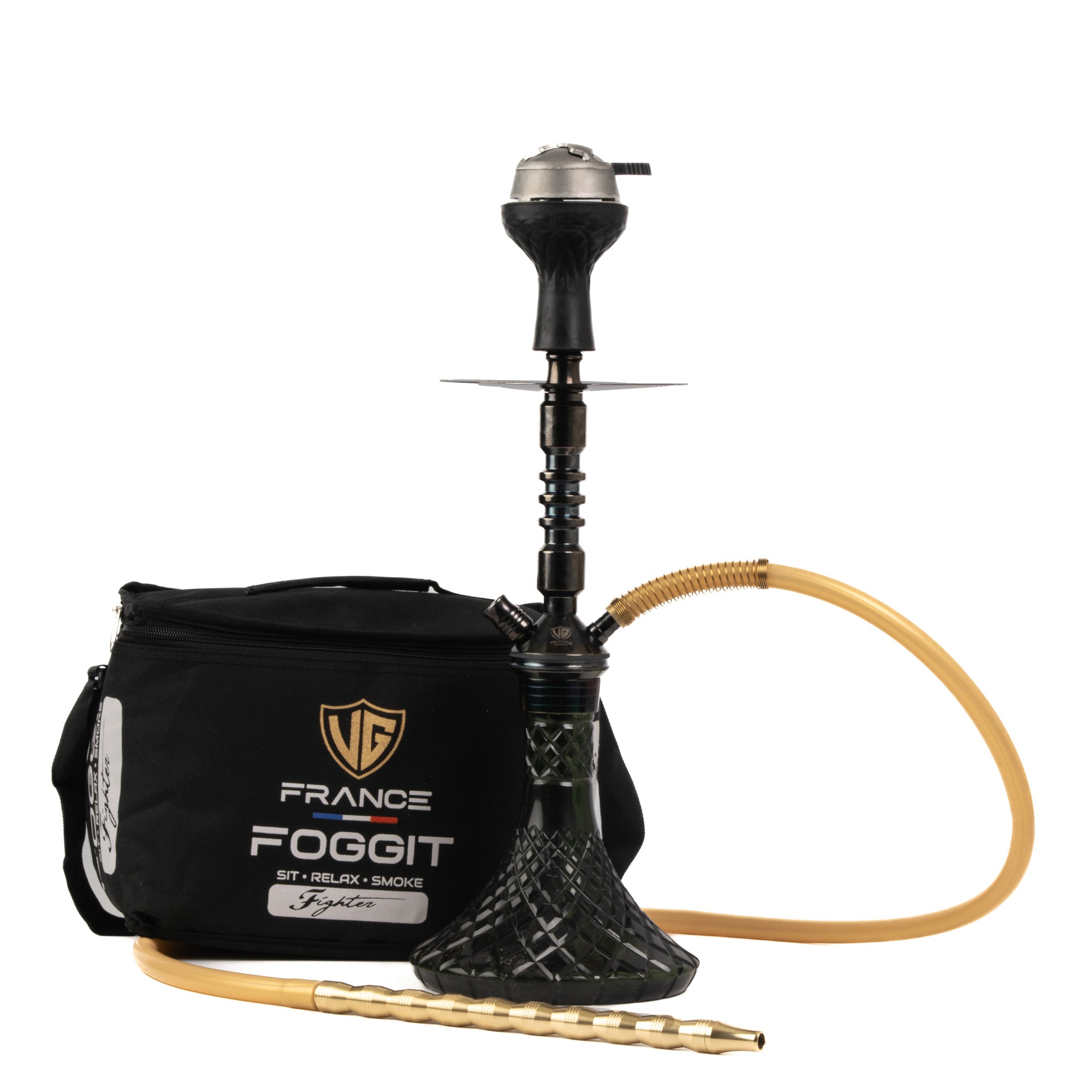 Buy Joe Hookah with Bag (Fighter Series) - Green Base / Black Stem ...
