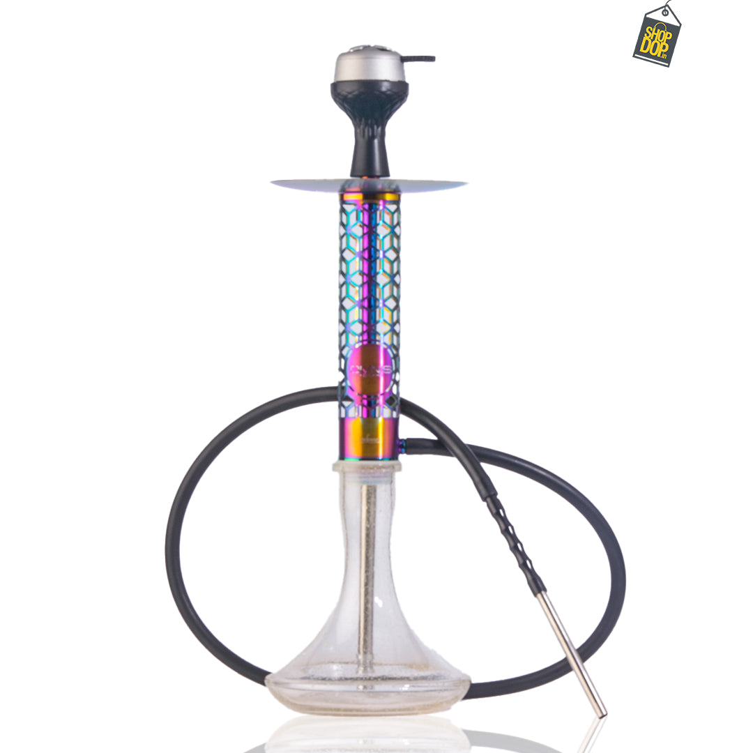 Buy Omnis Hookah - Rainbow (Radium Base) – shopdop.in