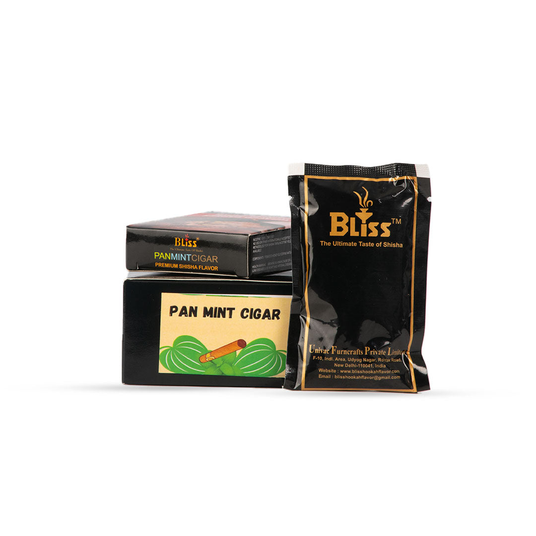 Buy Bliss Pan Mint Cigar Hookah Flavor (50g) – shopdop.in