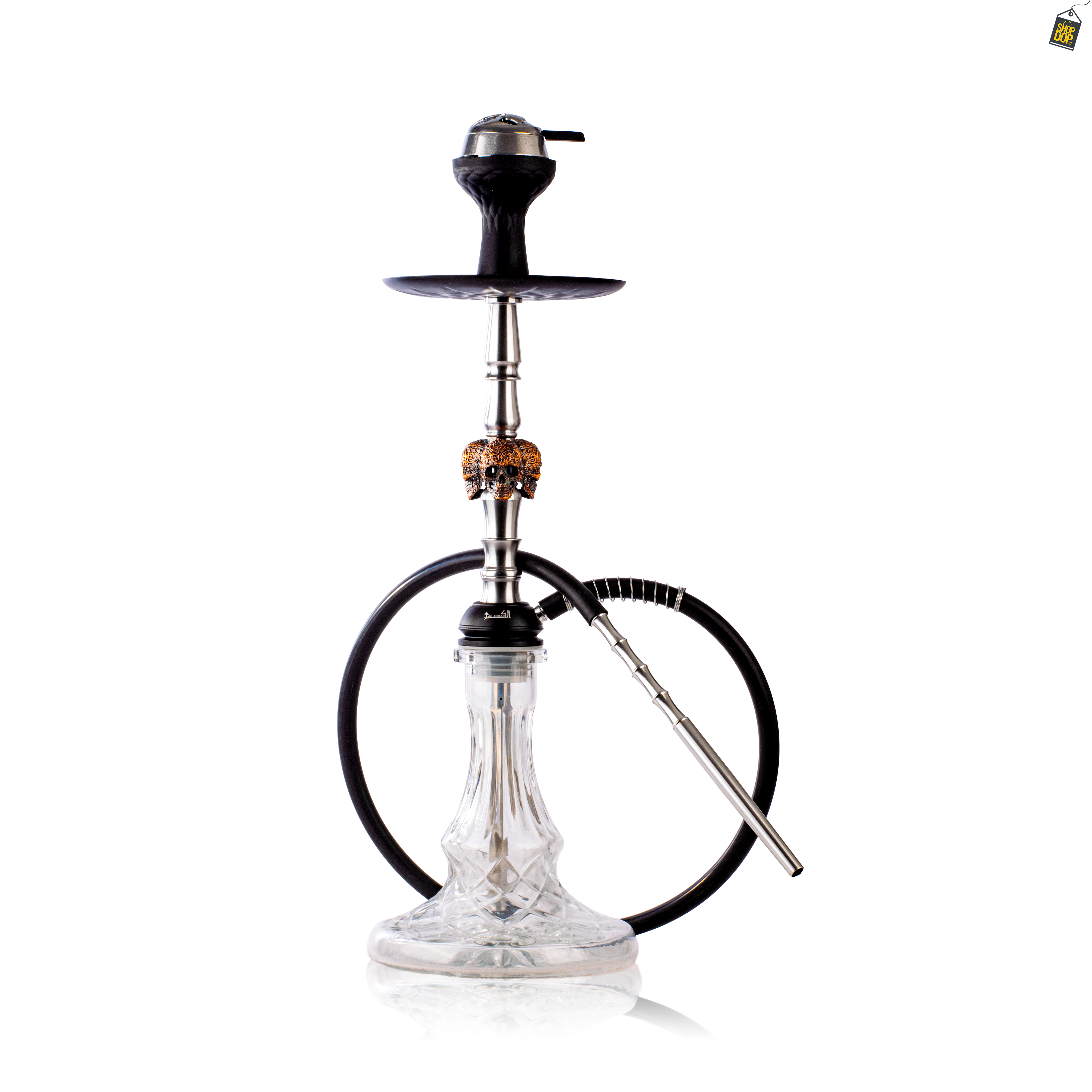 Buy Skull Trinity Hookah - Brown | Al Akbar Shisha – shopdop.in