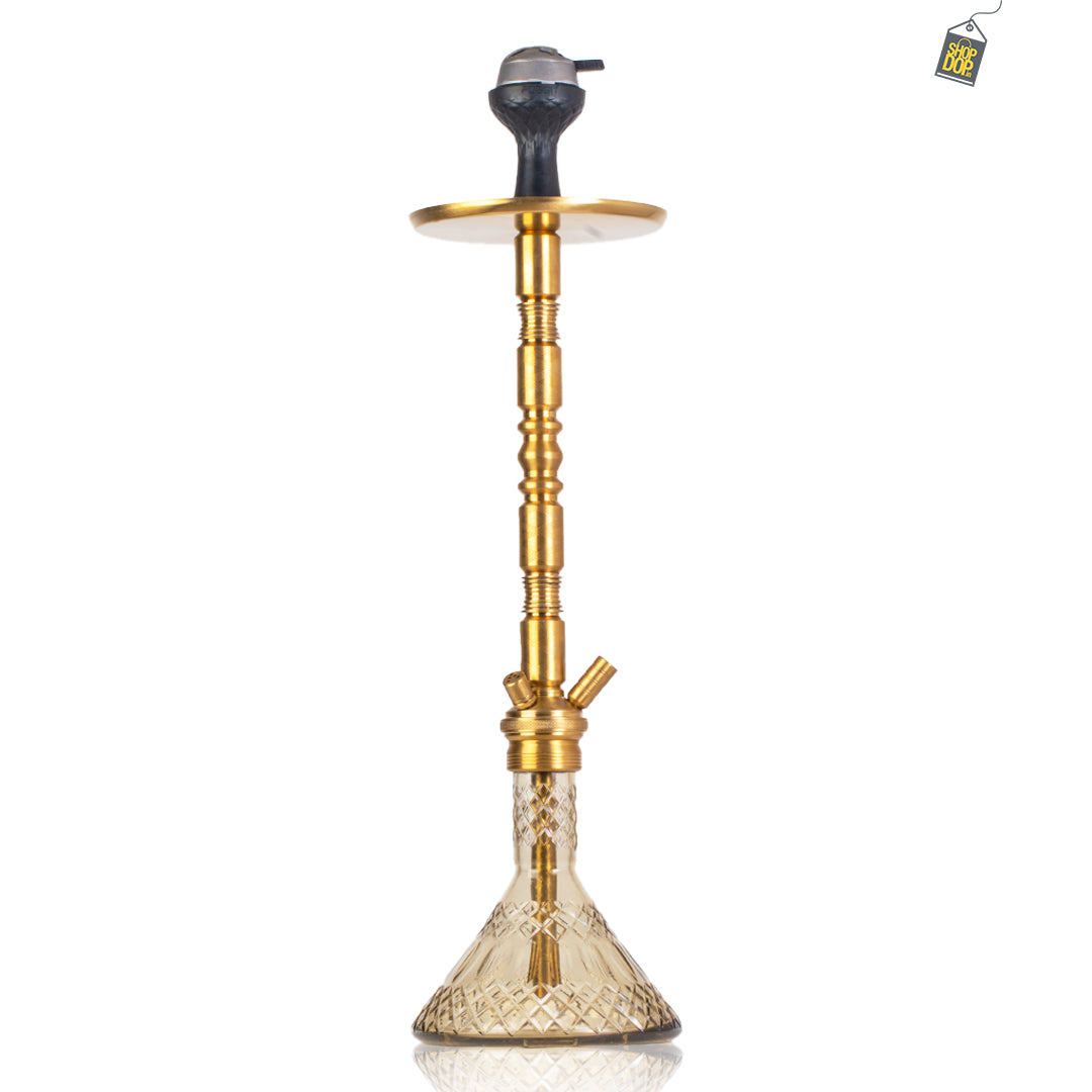 Buy VG France Sultan Maxima Hookah with 2 Bags - Grey Base / Gold Stem ...