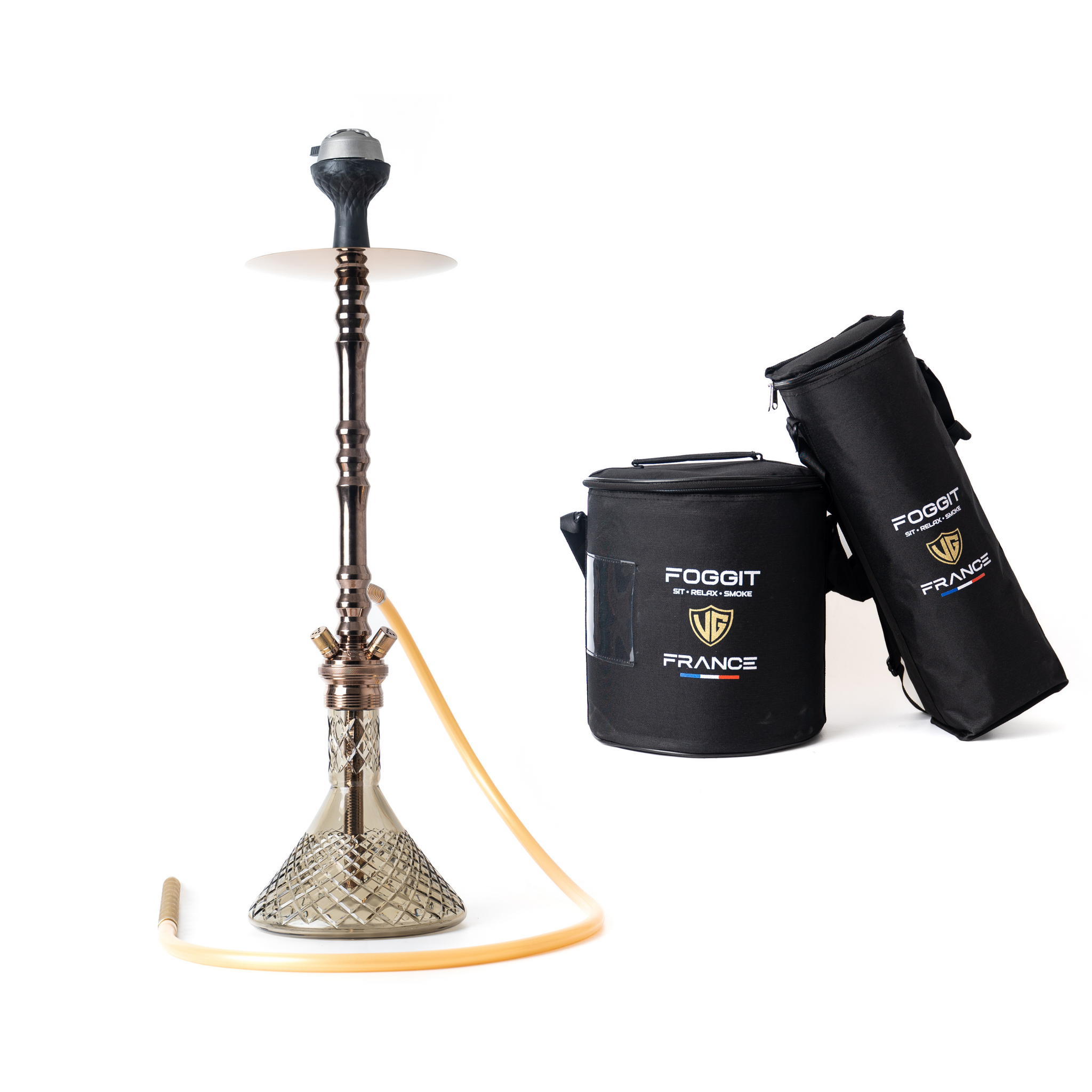 Buy Sultan Rome BRB4-Grey Hookah (Grey Base) - Bronze Stem – shopdop.in