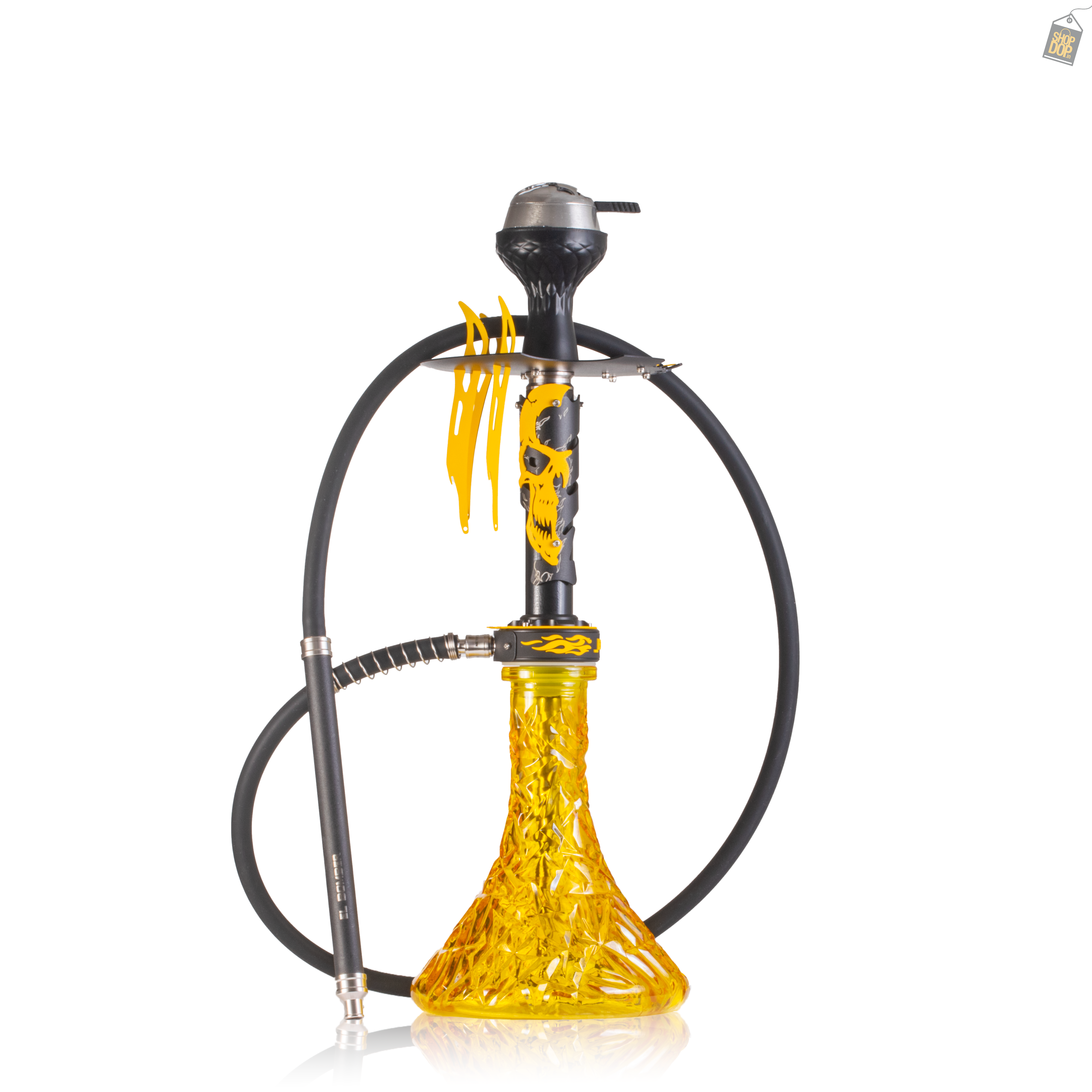 Buy EL Bomber Skull Hookah - Yellow | Thugs Shisha – shopdop.in