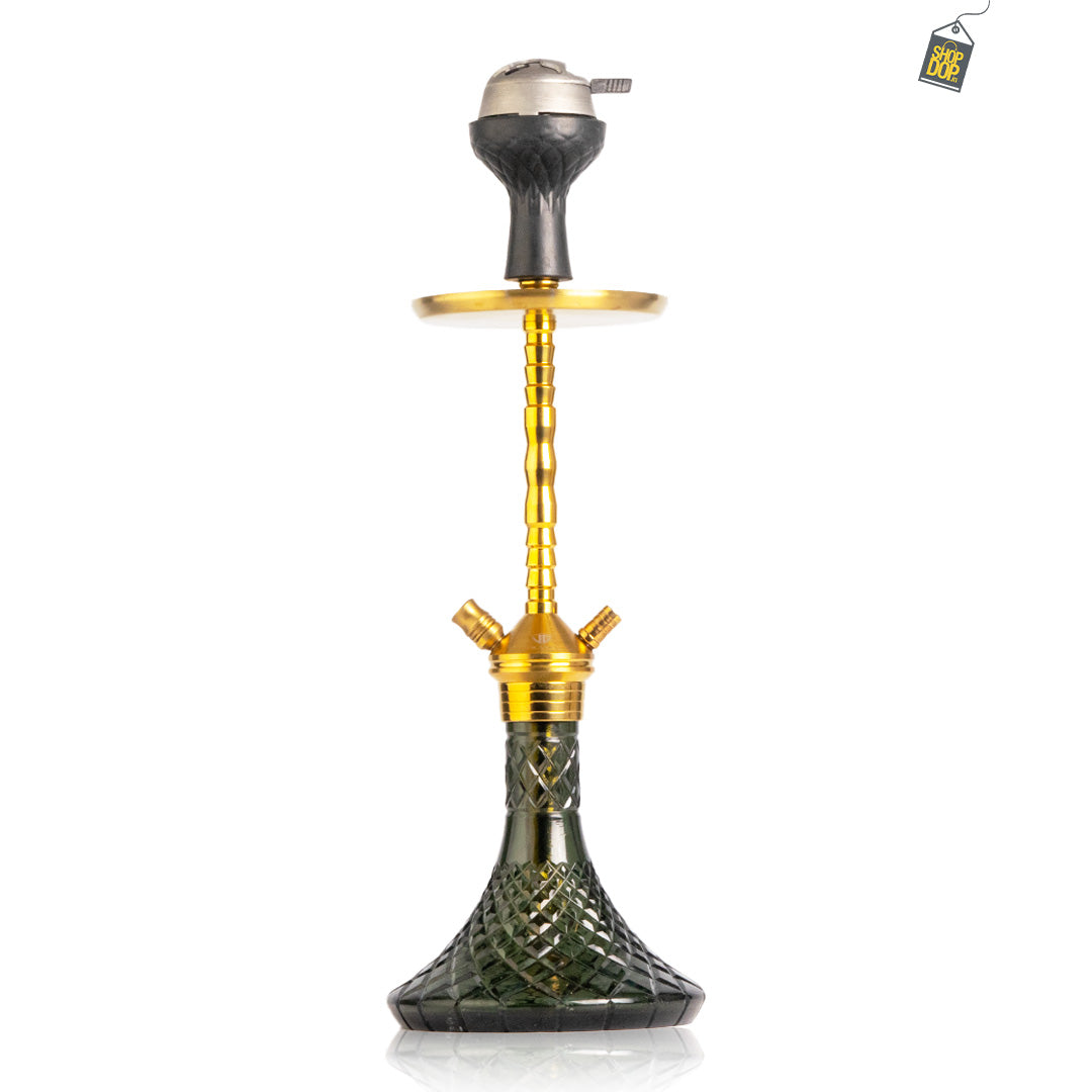 Buy Fighter Ladder Hookah - Gold Stem / Black Base | VG France – shopdop.in