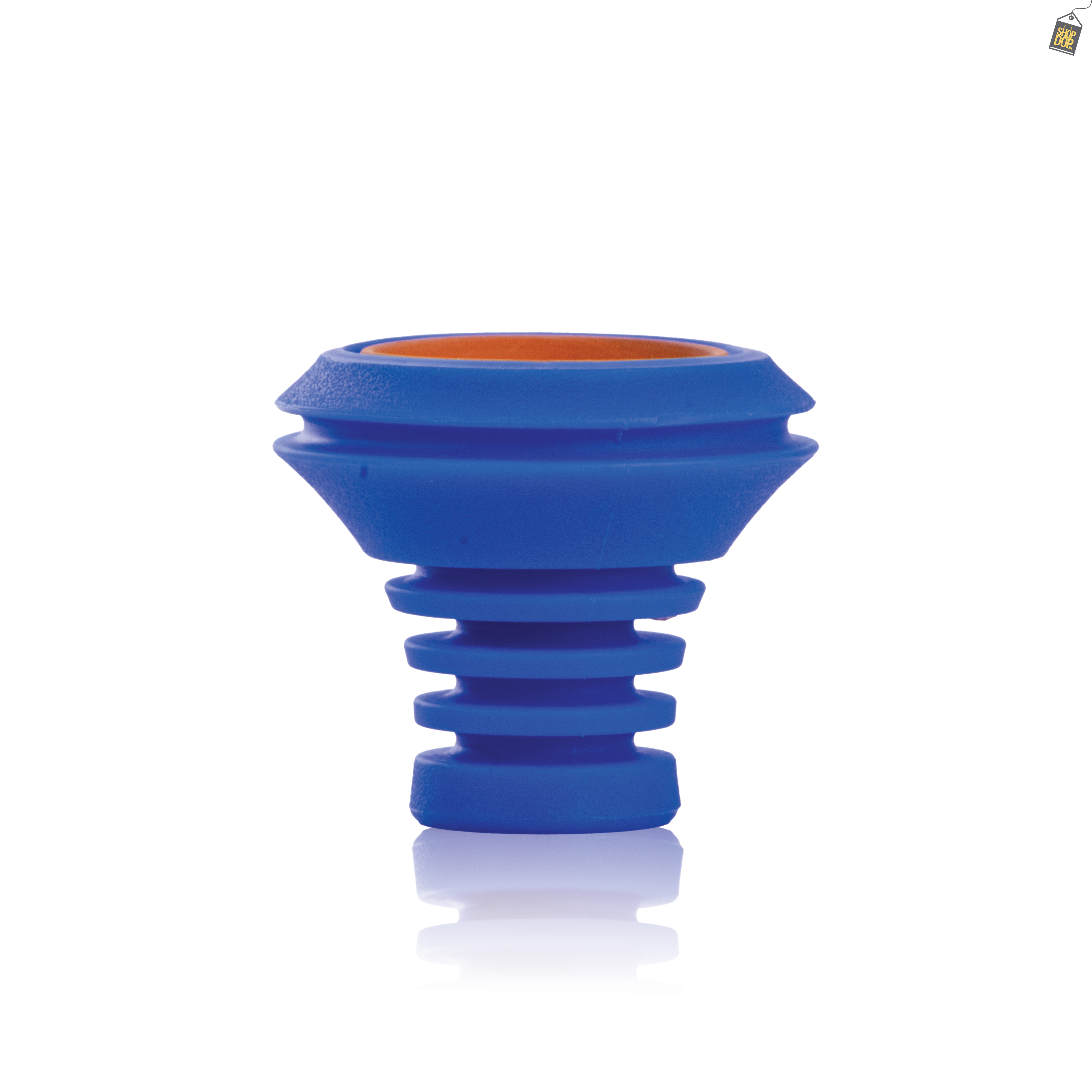 Buy Hydra Chillum / Bowl (Silicone Covered Clay) - Blue – shopdop.in