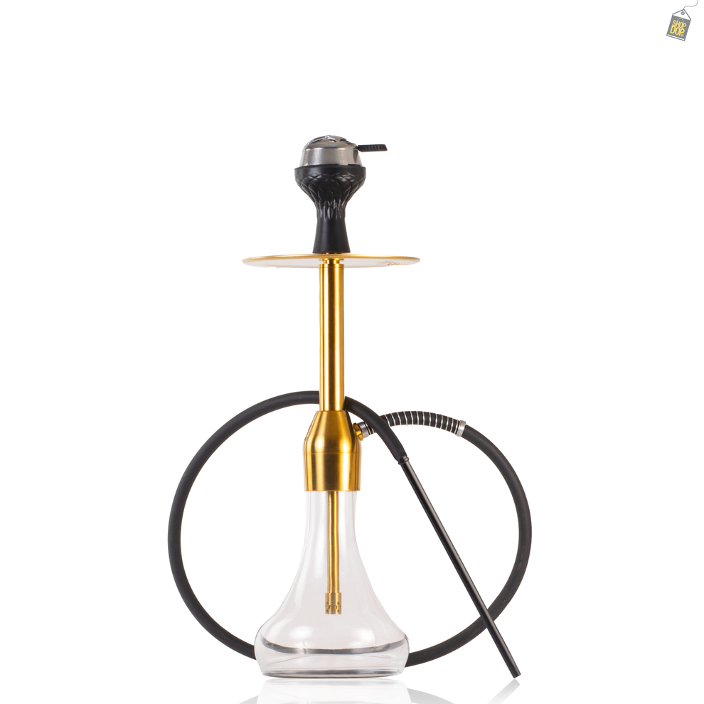 Buy Infinity Hookah - Gold Stem / Transparent Base | Dejavuu Shisha's ...