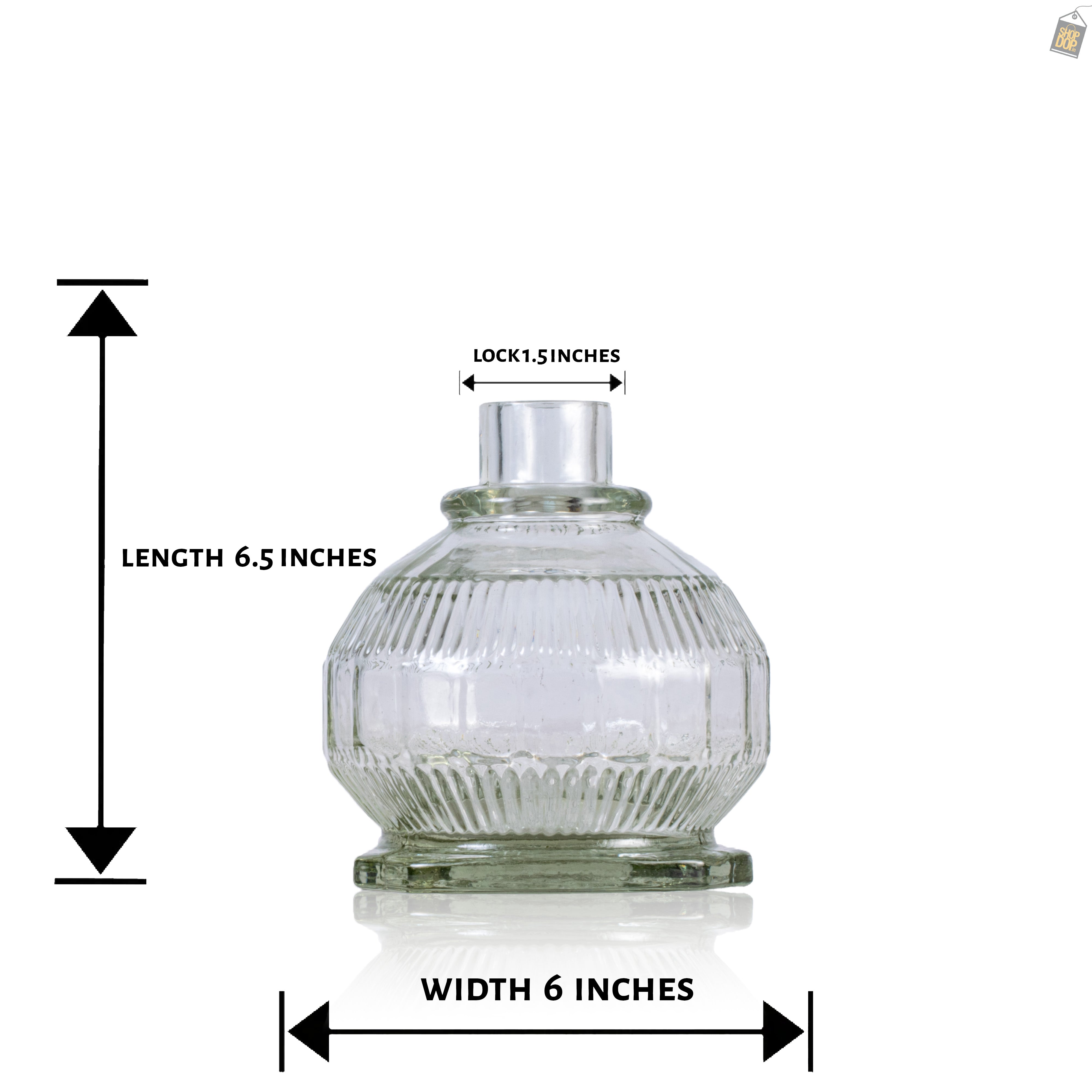 Buy Noddy Hookah Replacement Glass Base Only - Transparent – shopdop.in