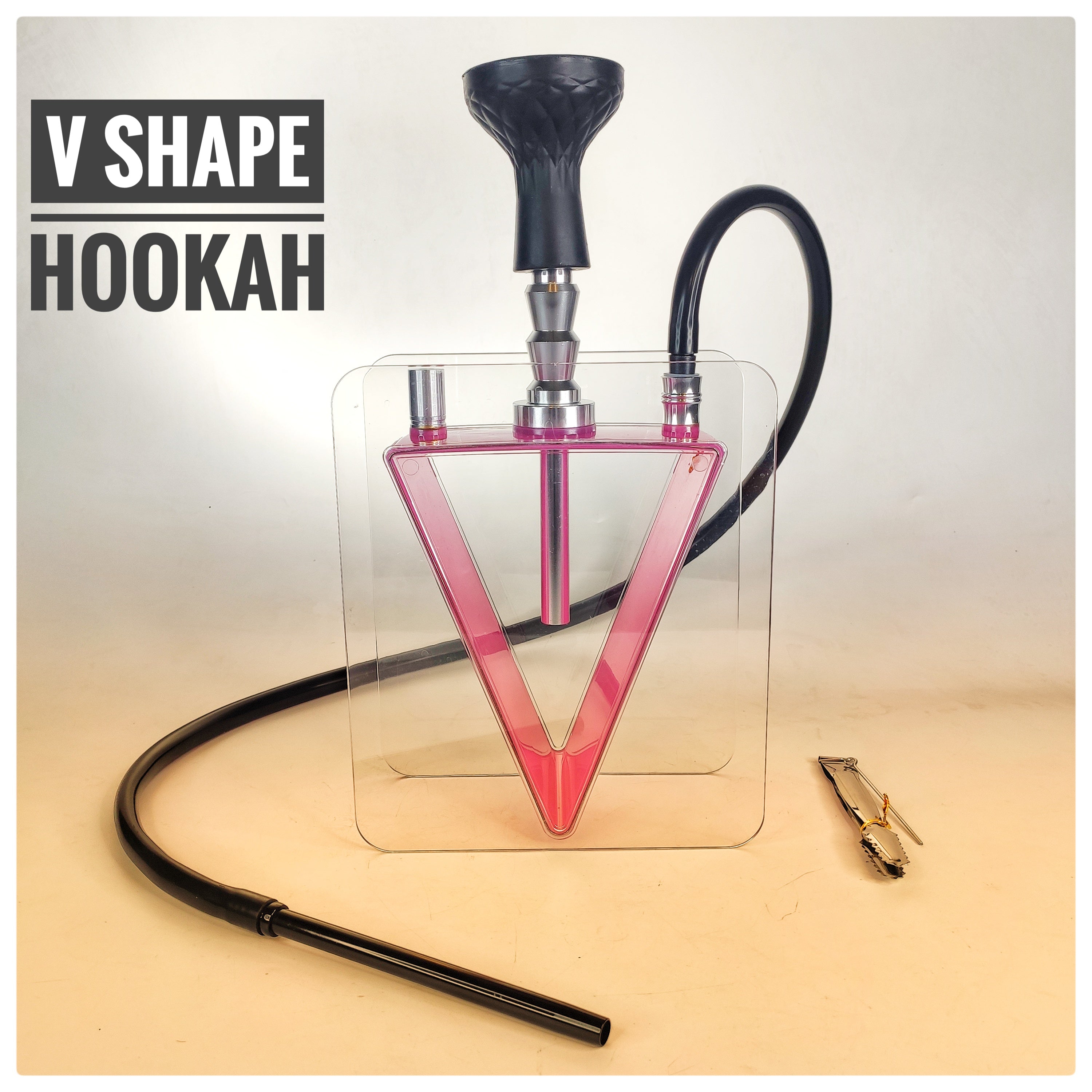 Acrylic V Shape Hookah – shopdop.in