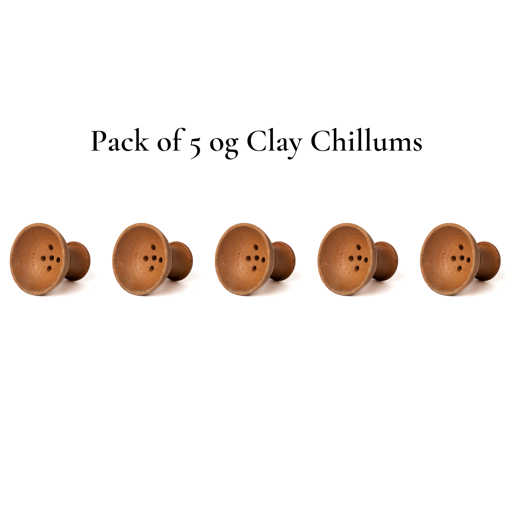 Buy Pack of 5 og Clay Hookah Chillums Combo – shopdop.in