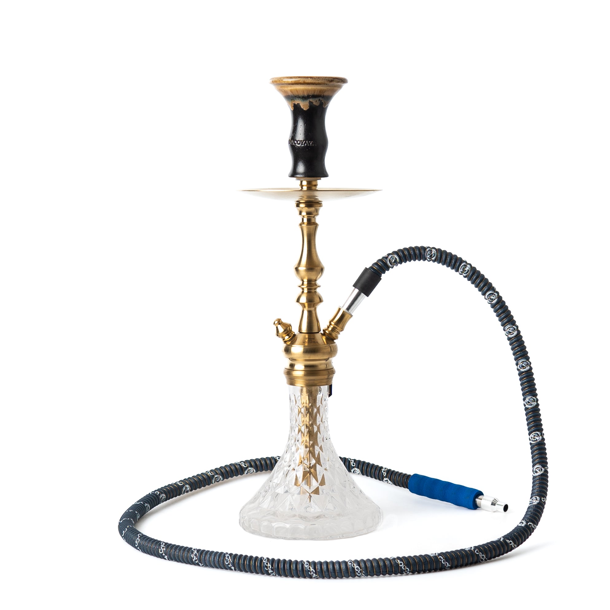 Buy COCOYAYA Simba Hookah - Golden (Transparent Base) – shopdop.in