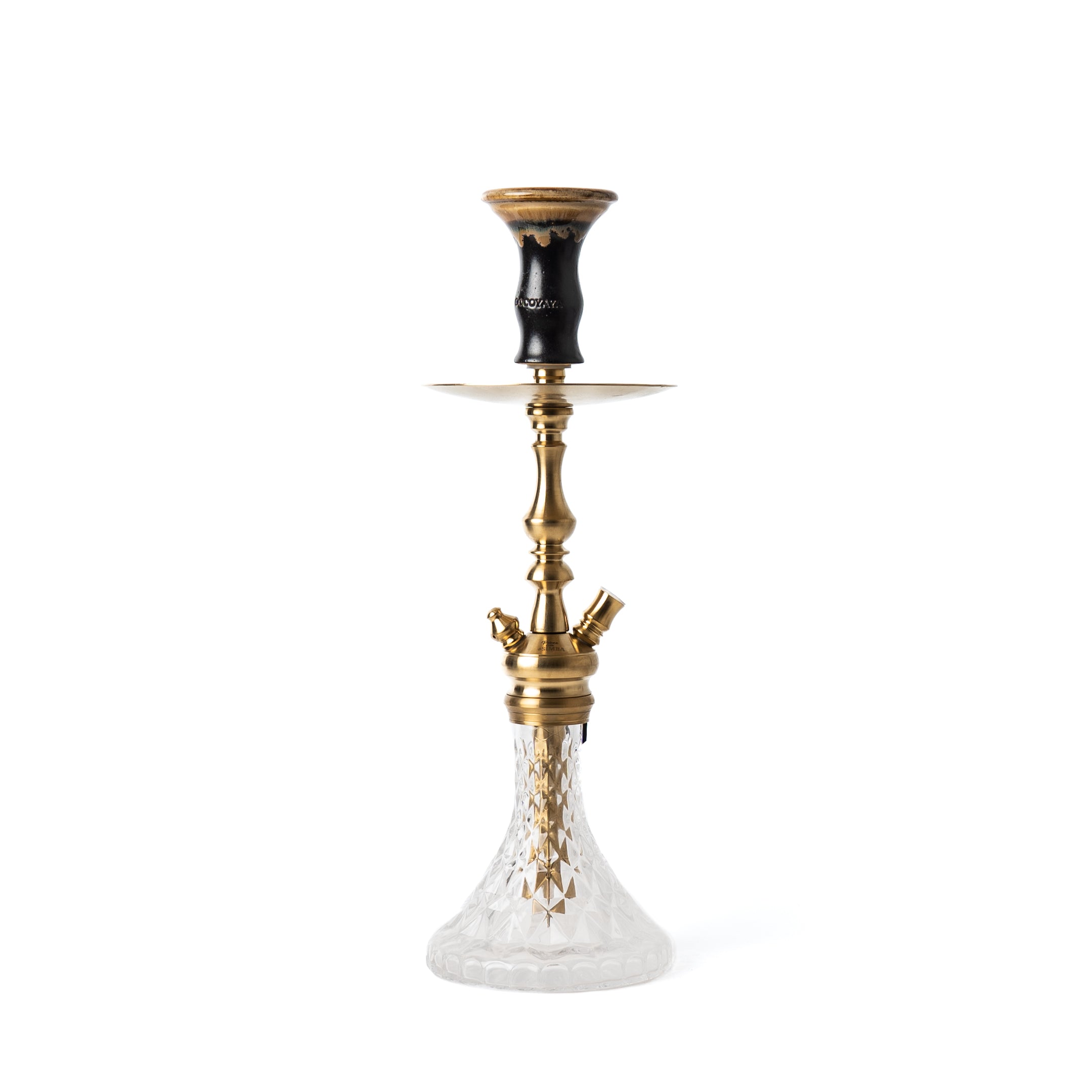 Buy COCOYAYA Simba Hookah - Golden (Transparent Base) – shopdop.in